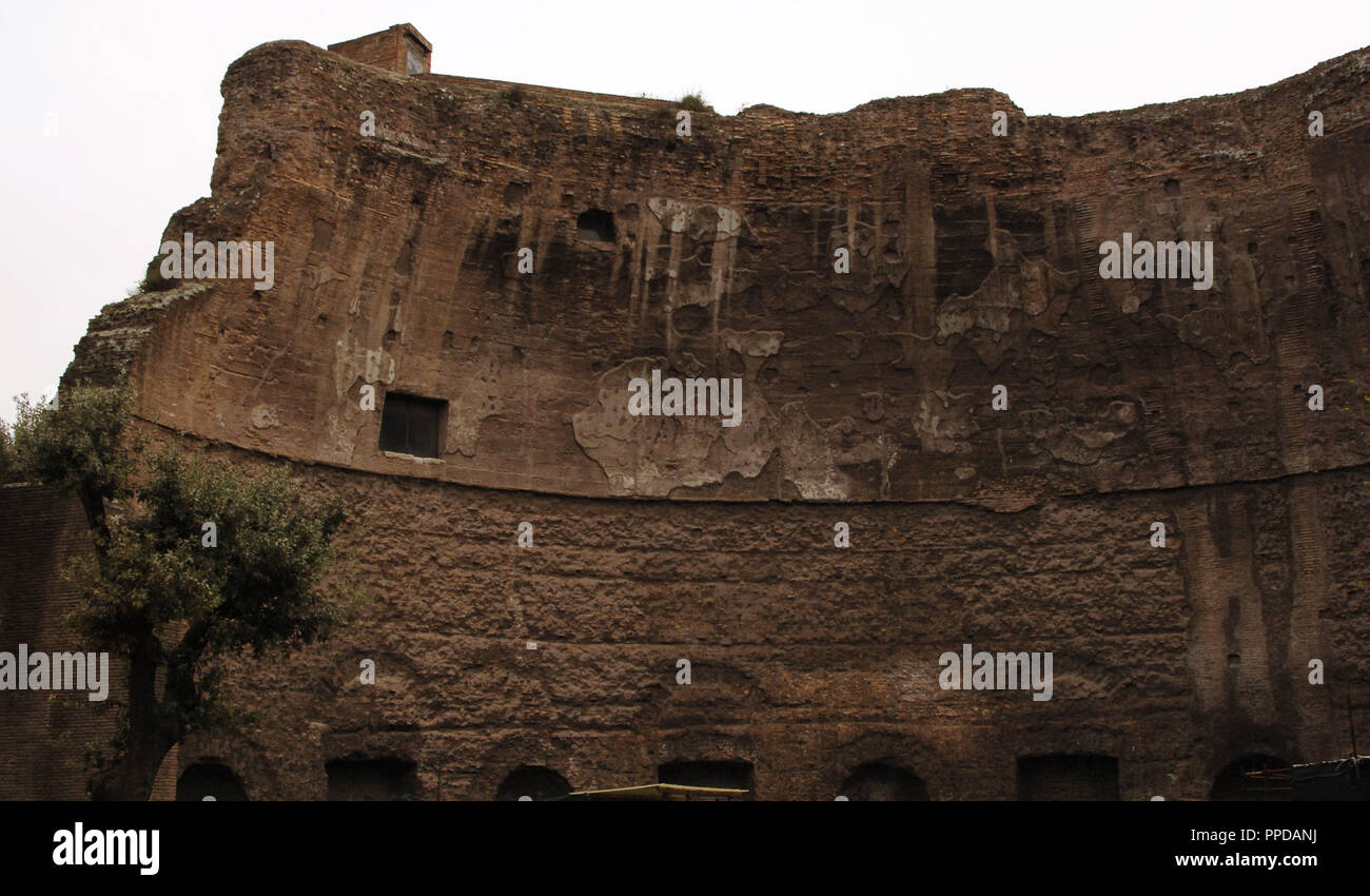 Italy. Rome. Baths of Diocletian. Built from 298-306. Exterior ...