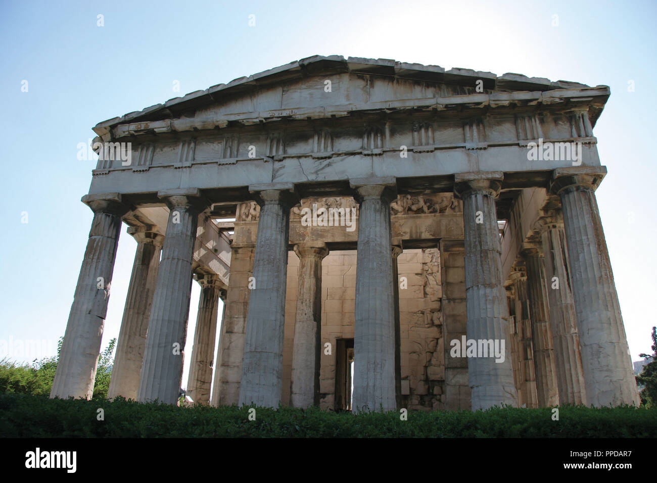 Greek Art. Temple of Hephaestus or Theseion. The doric temple, which ...