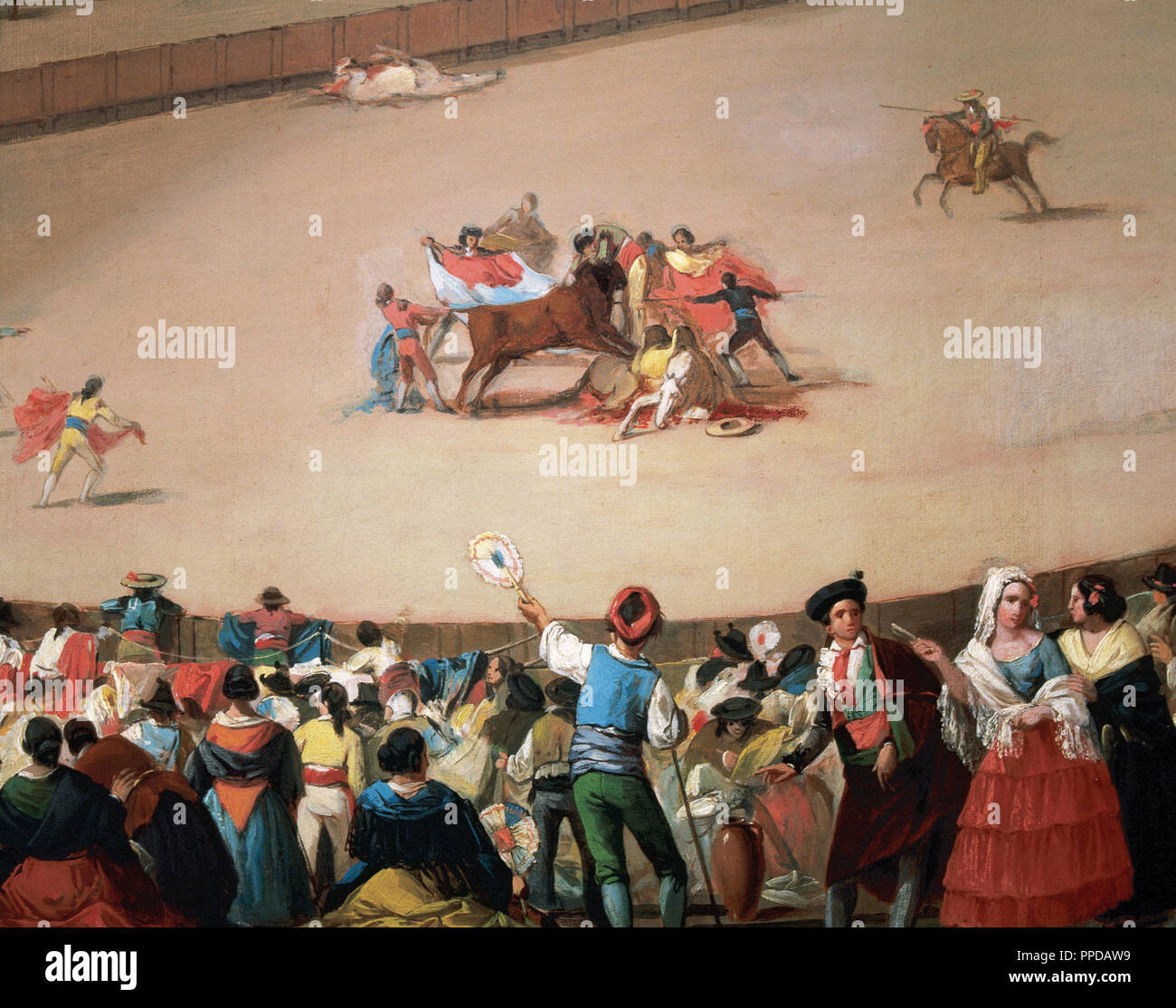 Lucas Velazquez, Eugenio (1824-1870). Spanish painter. "The bullring ...