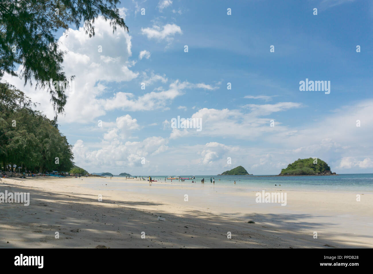 Chonburi, Thailand - Sep 23,2018 : Unidentified peoples are enjoying at ...