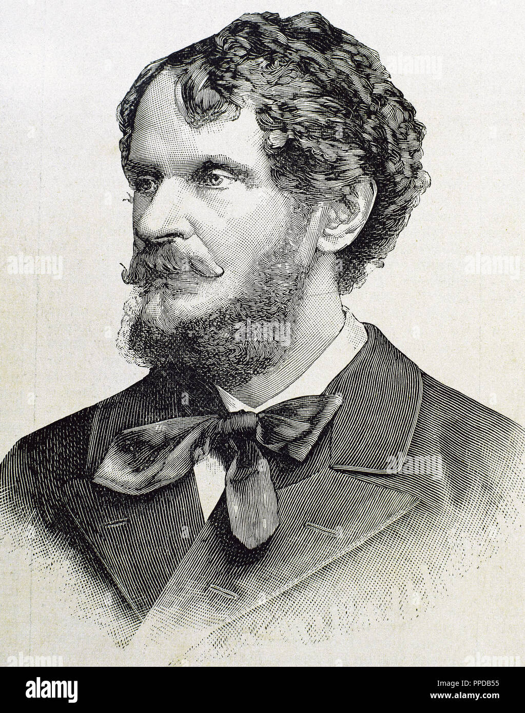 Andrassy, Gyula, Count (1823- 1890). Hungarian politician. Engraving ...