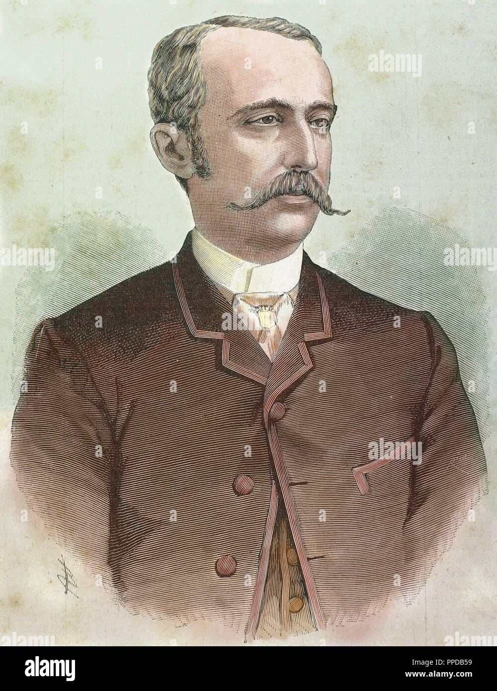 1845 coloured engraving hi-res stock photography and images - Alamy