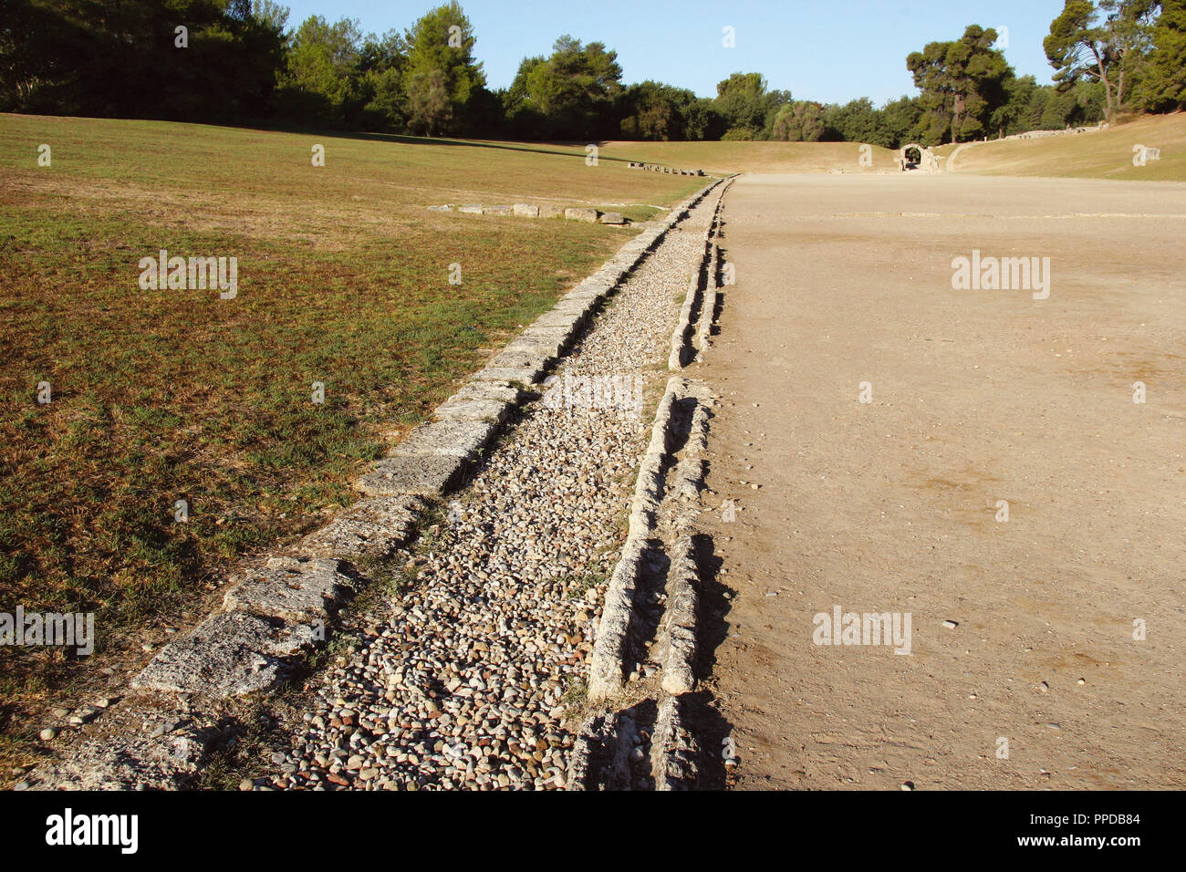 Greece water channel ruins hi-res stock photography and images - Alamy