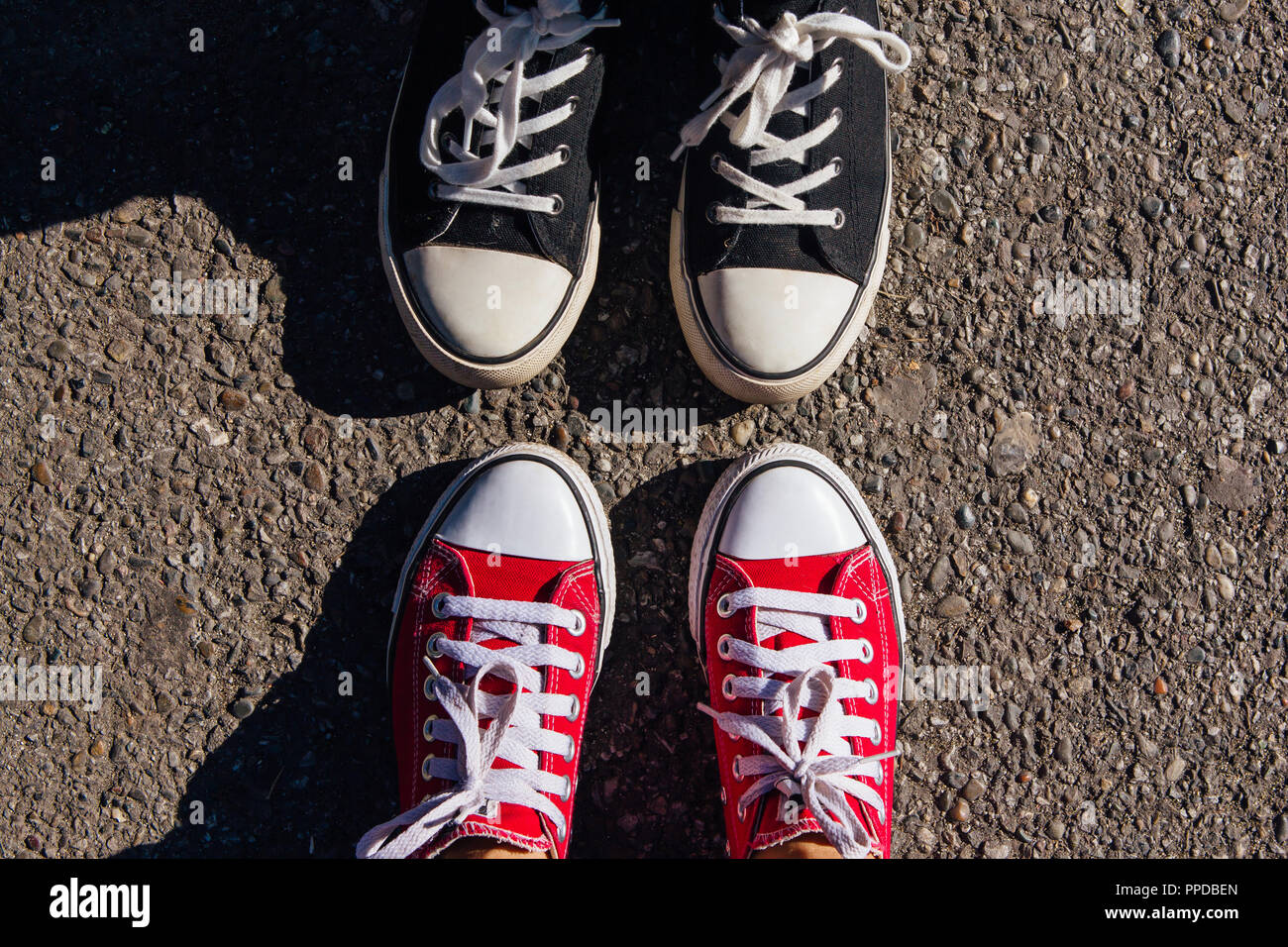 Red And Black Sneakers For Women