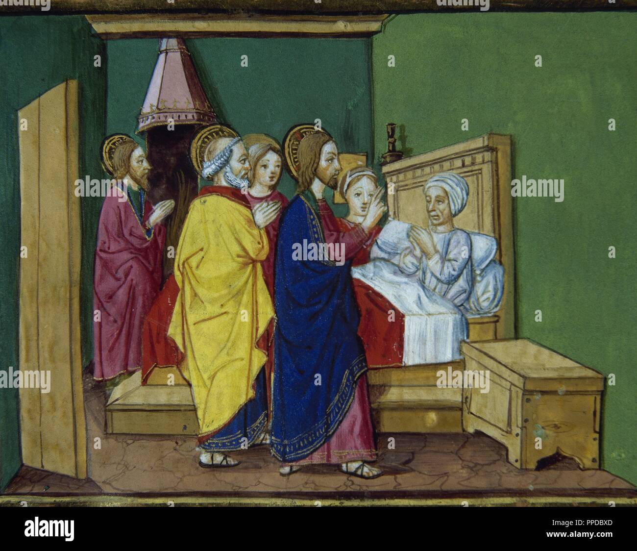Jesus heals simon peter's mother hi-res stock photography and images ...