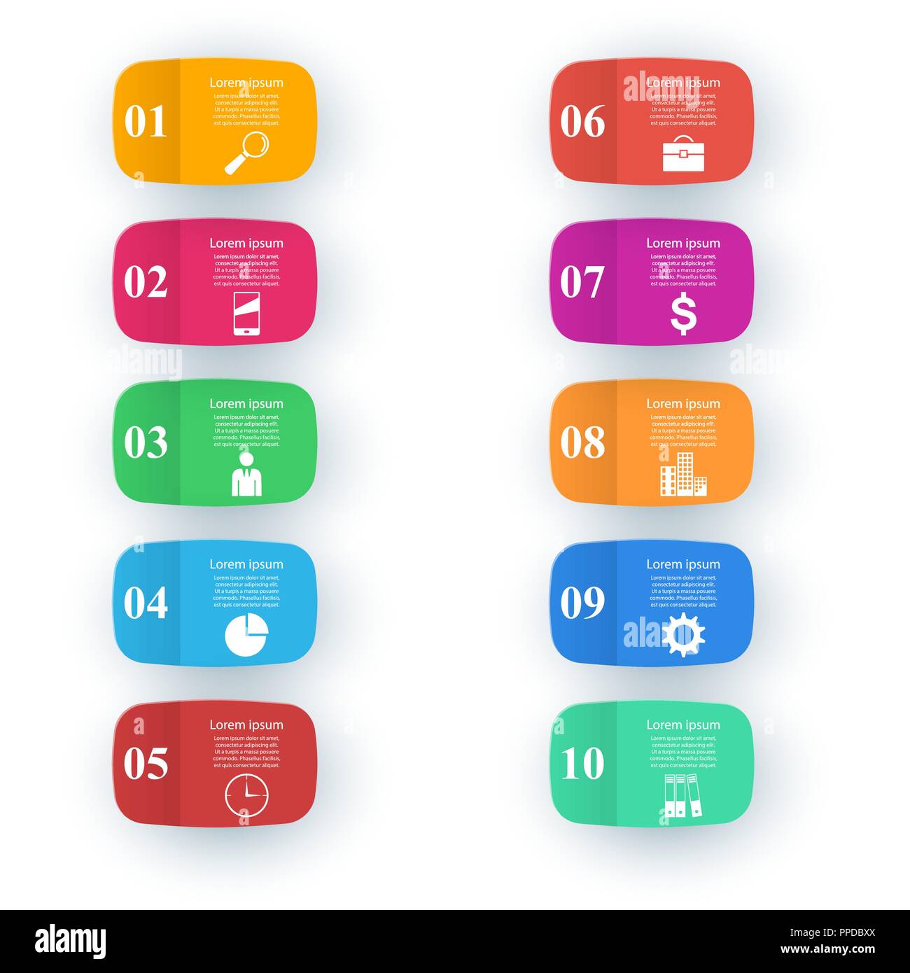 Infographic design. List of 10 items Stock Vector Image & Art - Alamy