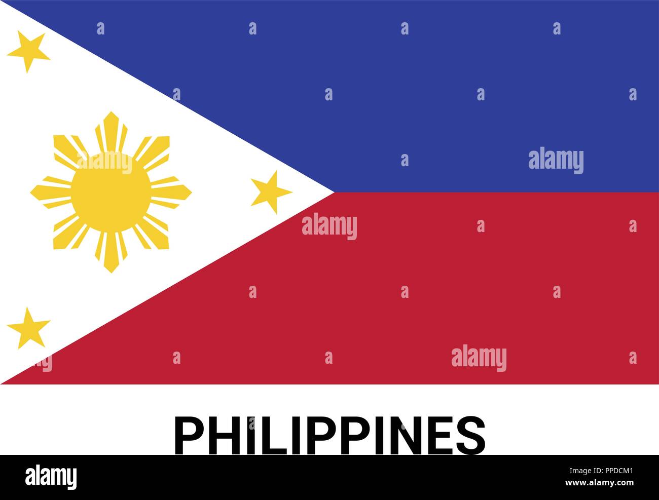 Philippine flags Stock Vector Images - Alamy