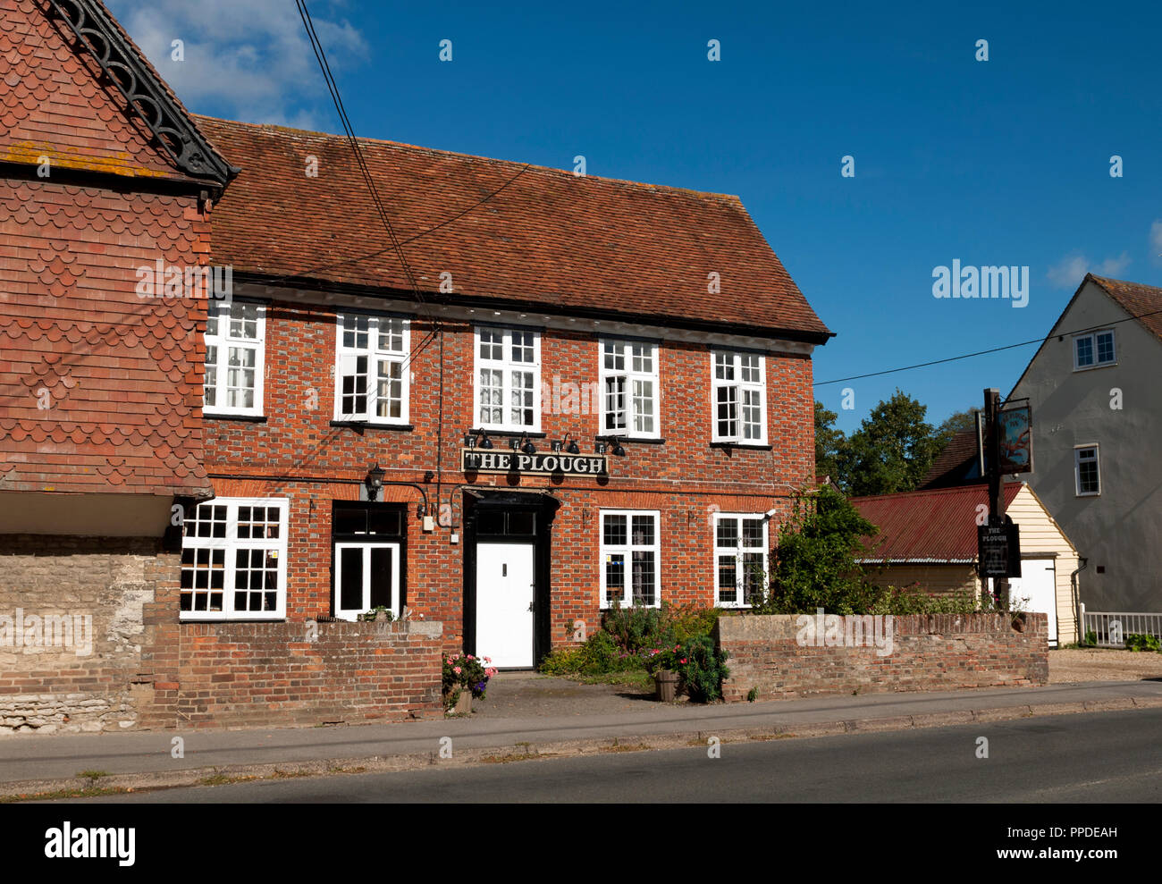 The Plough pub, Long Wittenham, Oxfordshire, England, UK Stock Photo ...