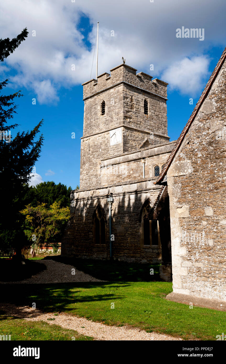 St. Mary`s Church, Long Wittenham, Oxfordshire, England, UK Stock Photo ...