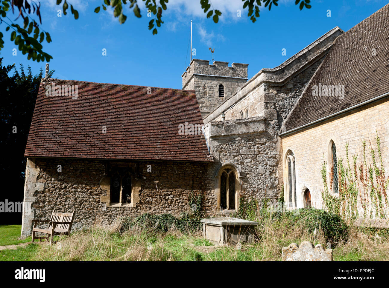 St. Mary`s Church, Long Wittenham, Oxfordshire, England, UK Stock Photo ...