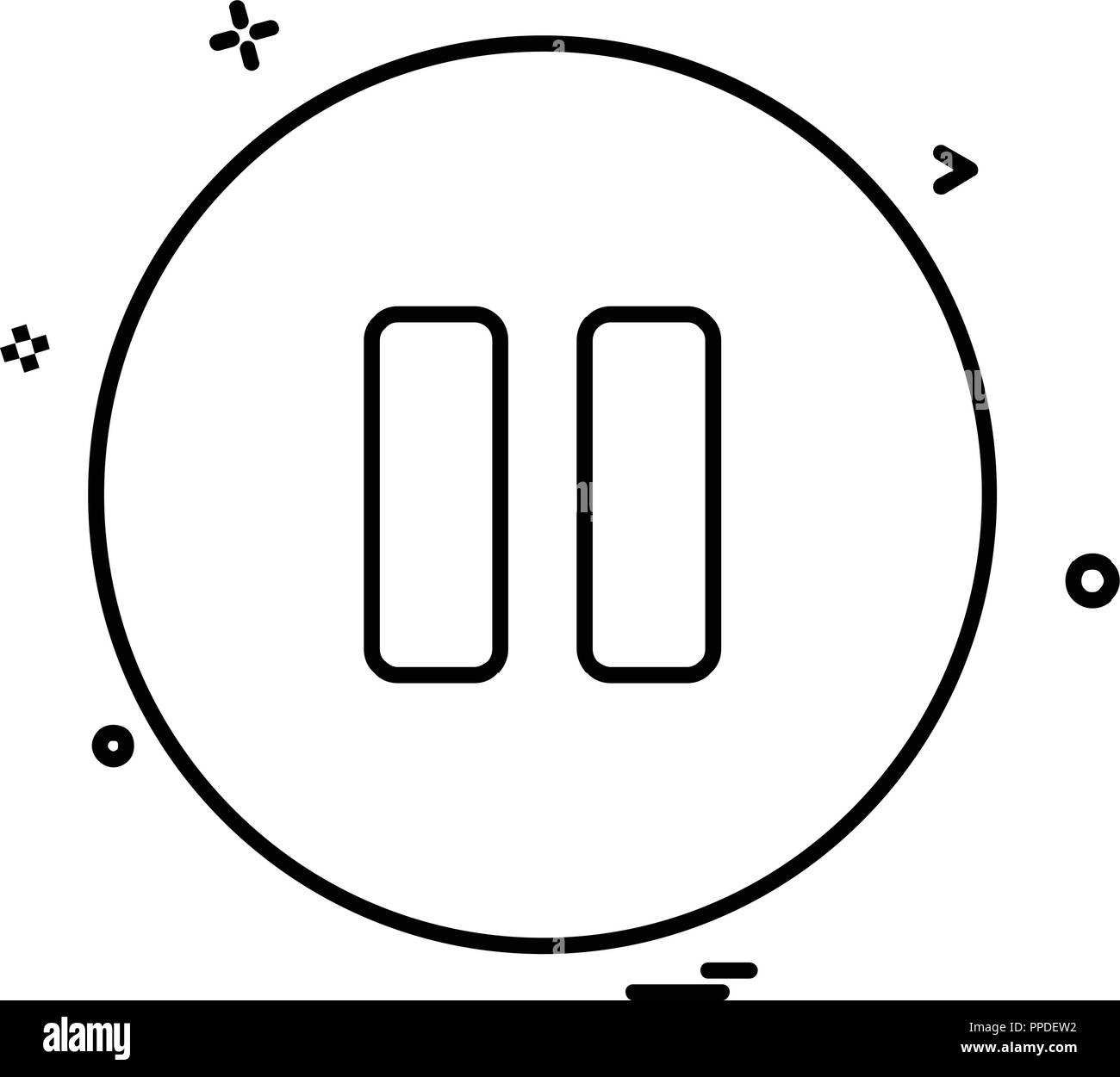 Pause button icon design vector Stock Vector Image & Art - Alamy Pause button icon design vector Stock Vector Image & Art - Alamy