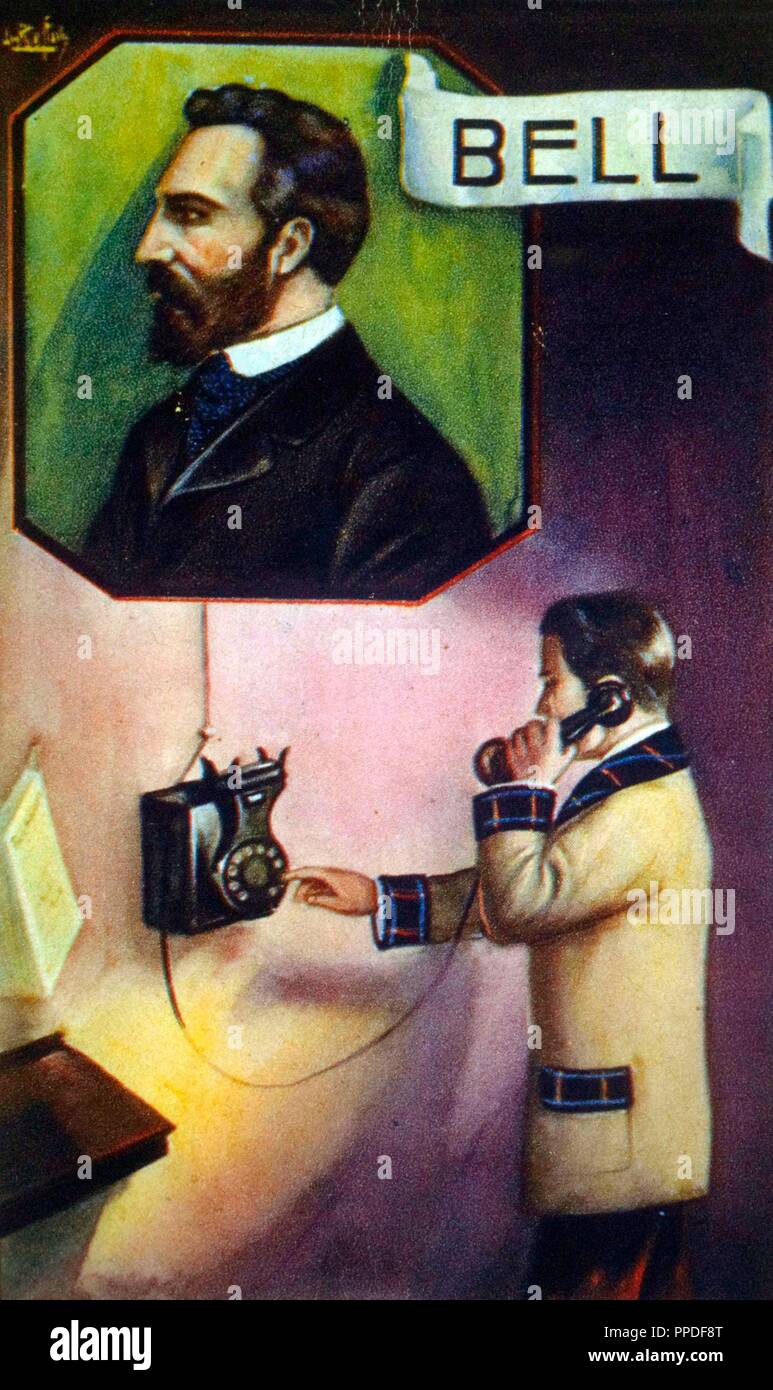 Alexander Graham Bell (1847-1922). Inventor and American physicist of ...