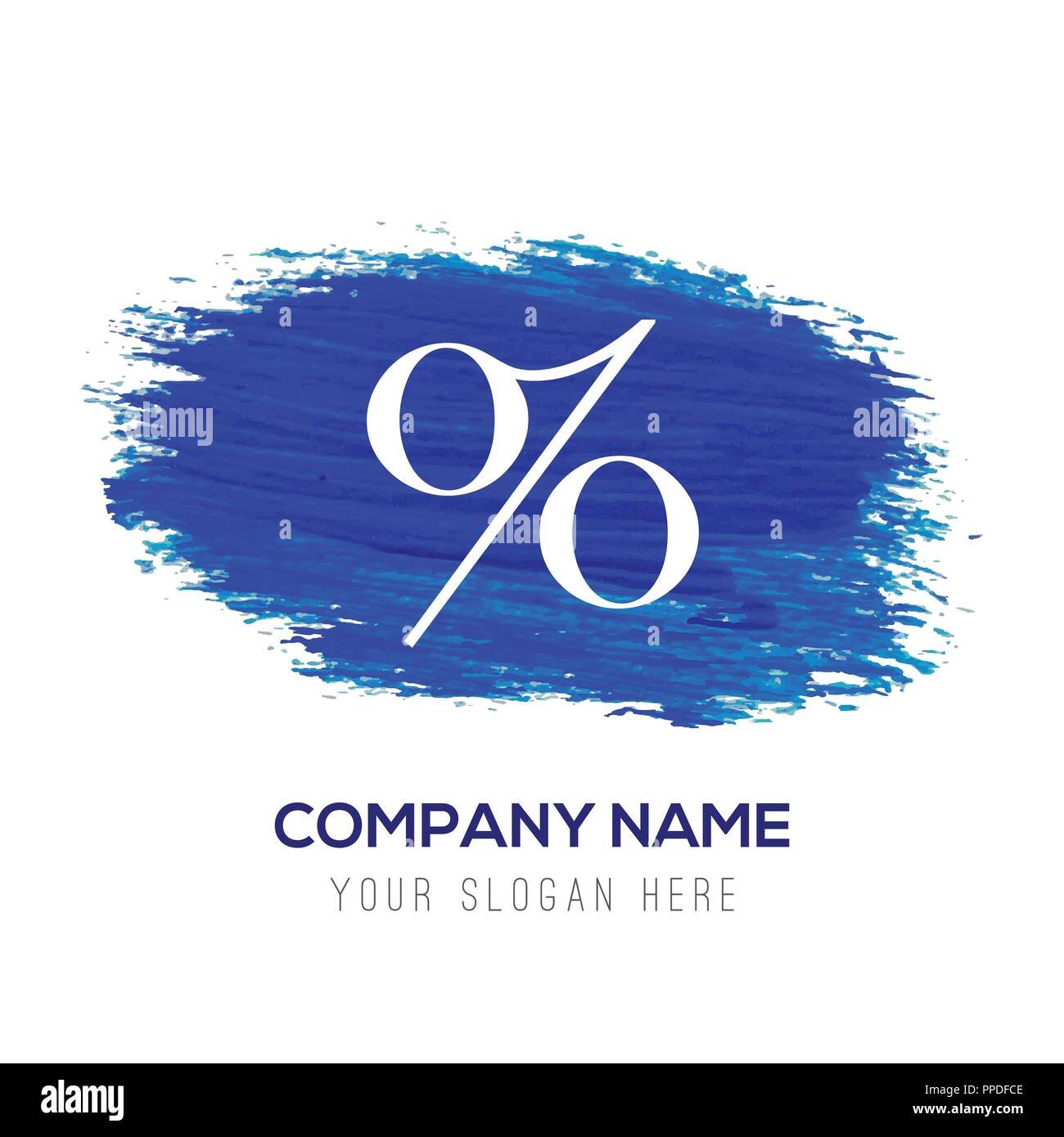 vector labels Percent price icon - Blue watercolor background Stock ...