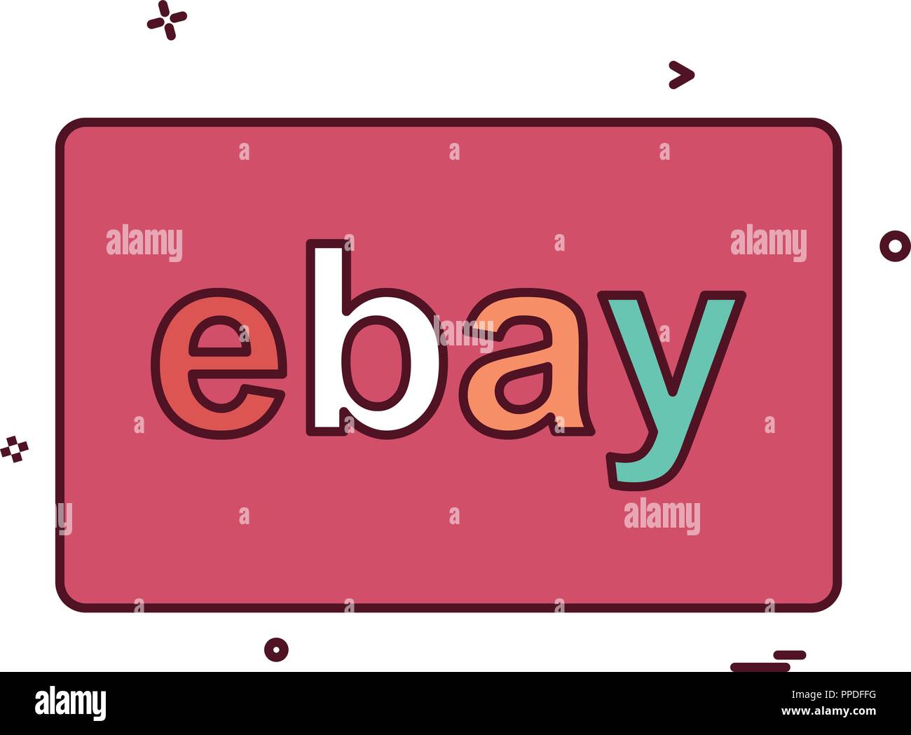 Ebay card design vector Stock Vector Image & Art - Alamy