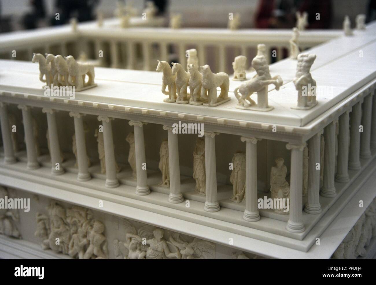 Pergamon Altar. Built by order of Eumenes II Soter. 164-156 BC by ...