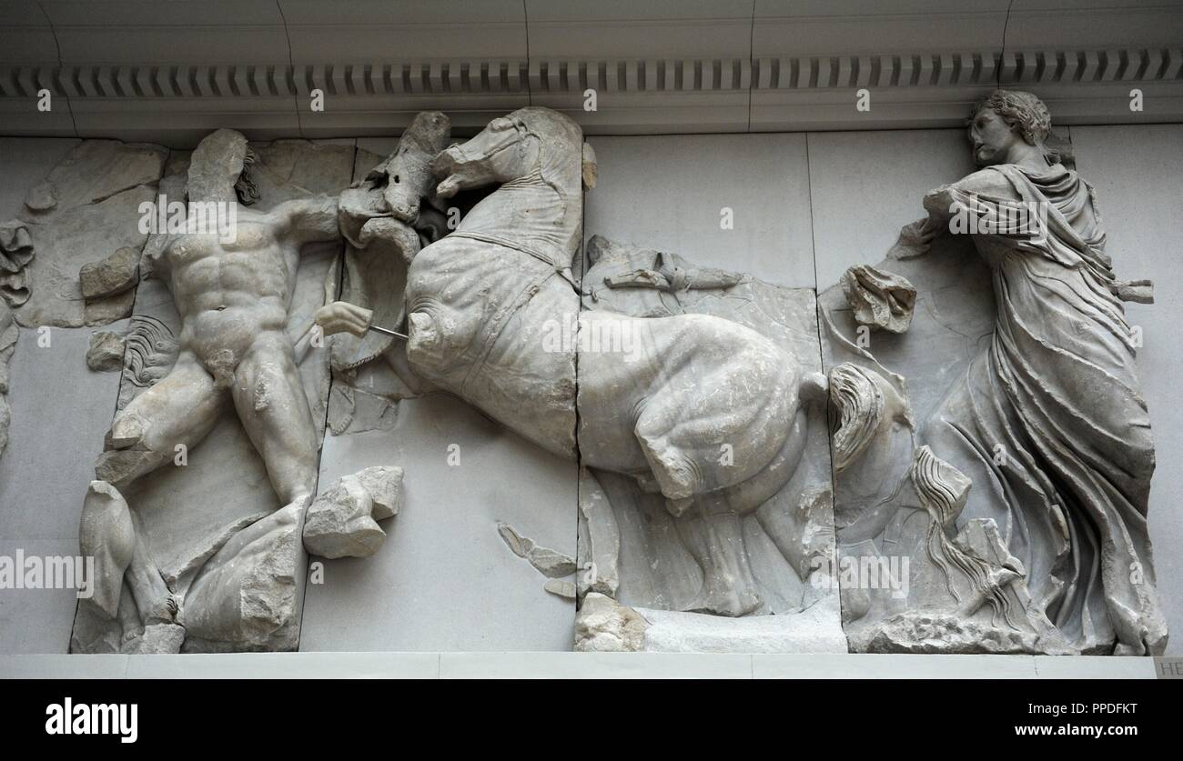 Pergamon Altar. Built by order of Eumenes II Soter. 164-156 BC by ...