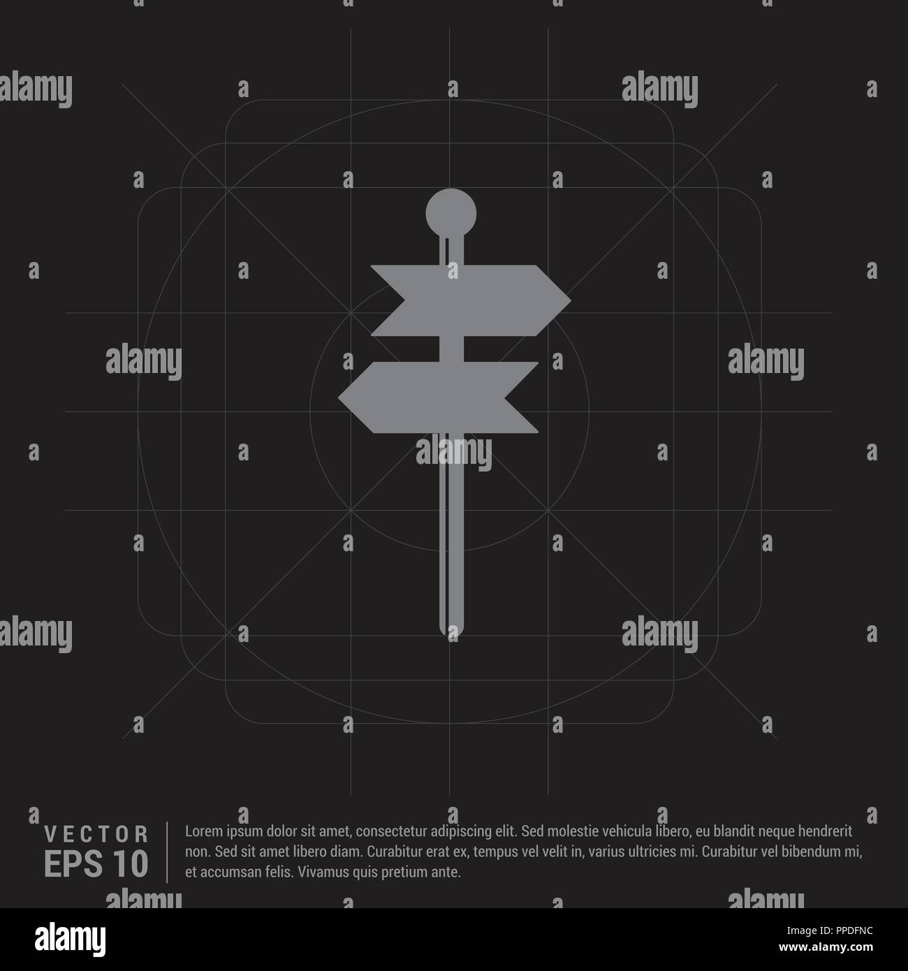 Direction signboard icon Stock Vector Image & Art - Alamy