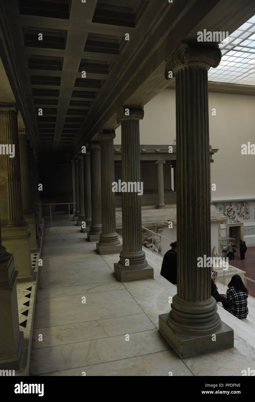 Pergamon Altar. Built by order of Eumenes II Soter. 164-156 BC by ...