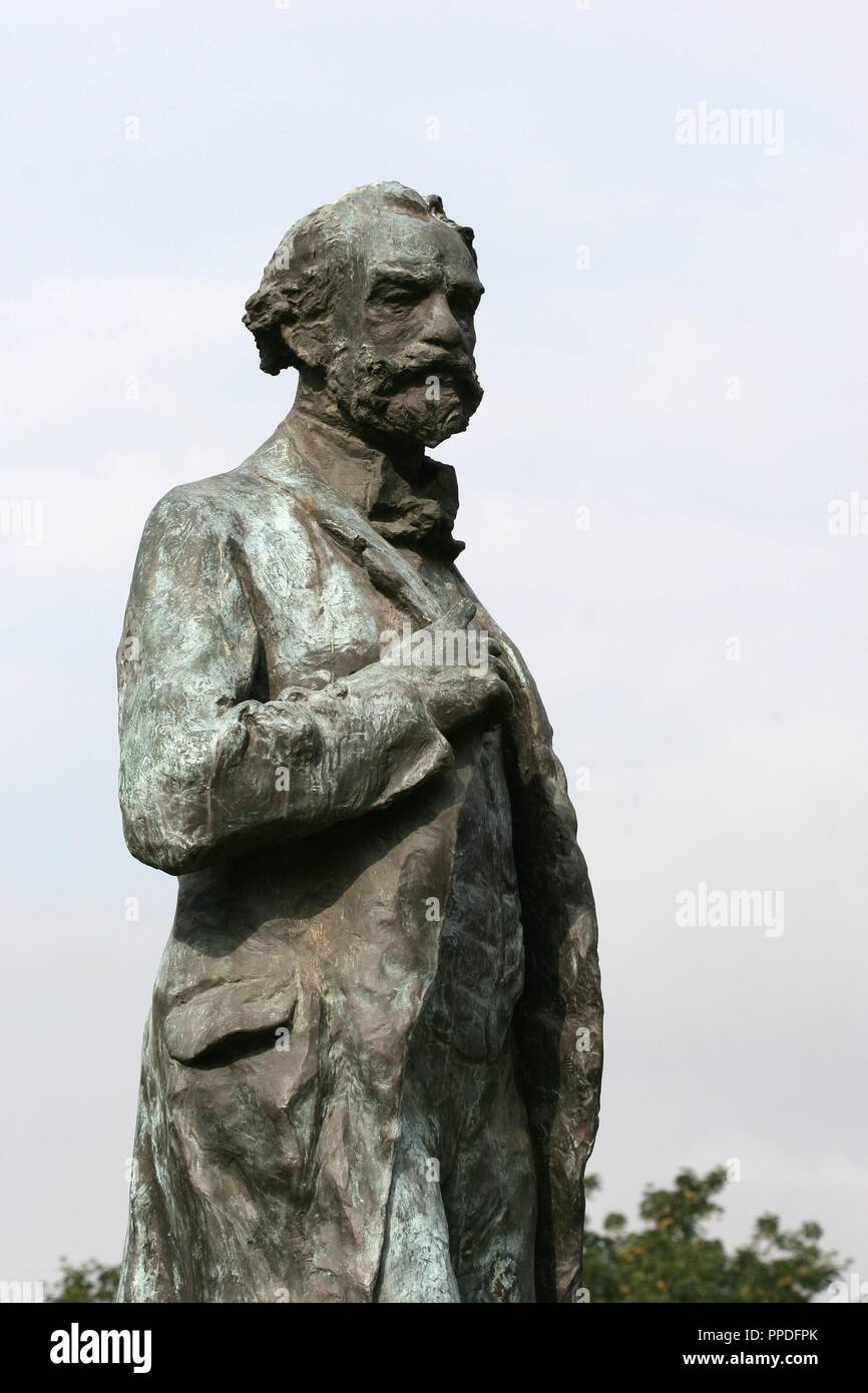 Antonin Dvorak (1841-1904). Czech composer. Sculpture by Josef Wagner ...