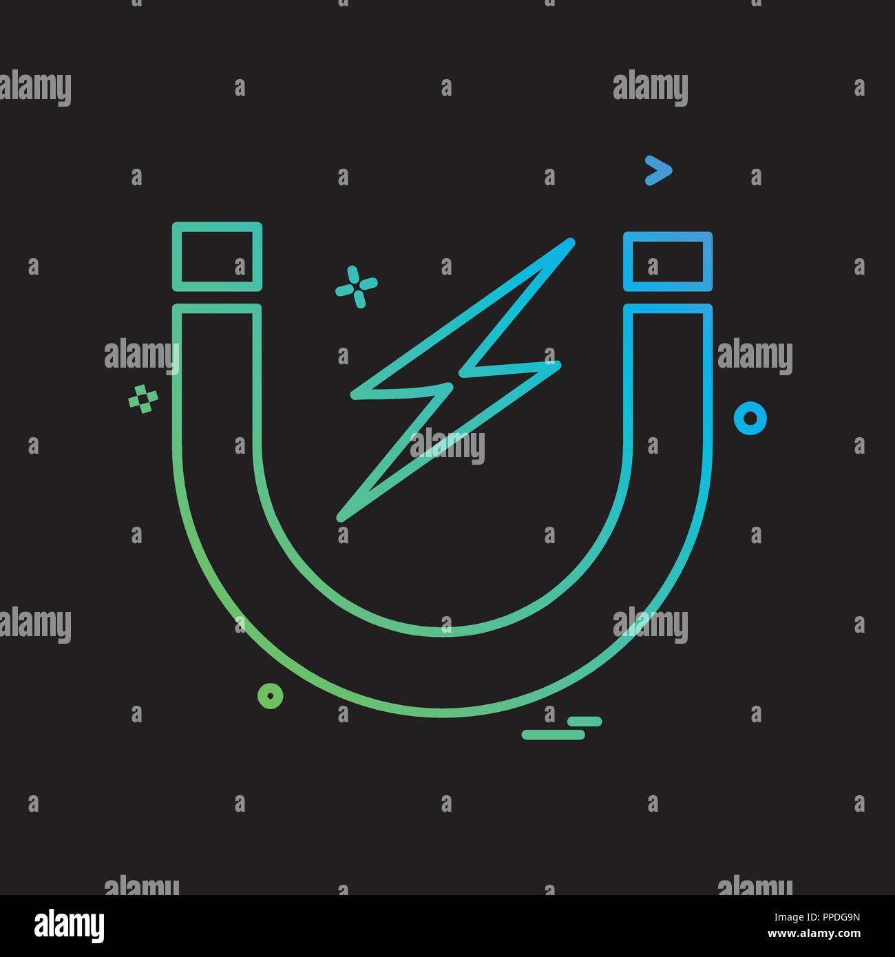 Electric current icon design vector Stock Vector Image & Art - Alamy