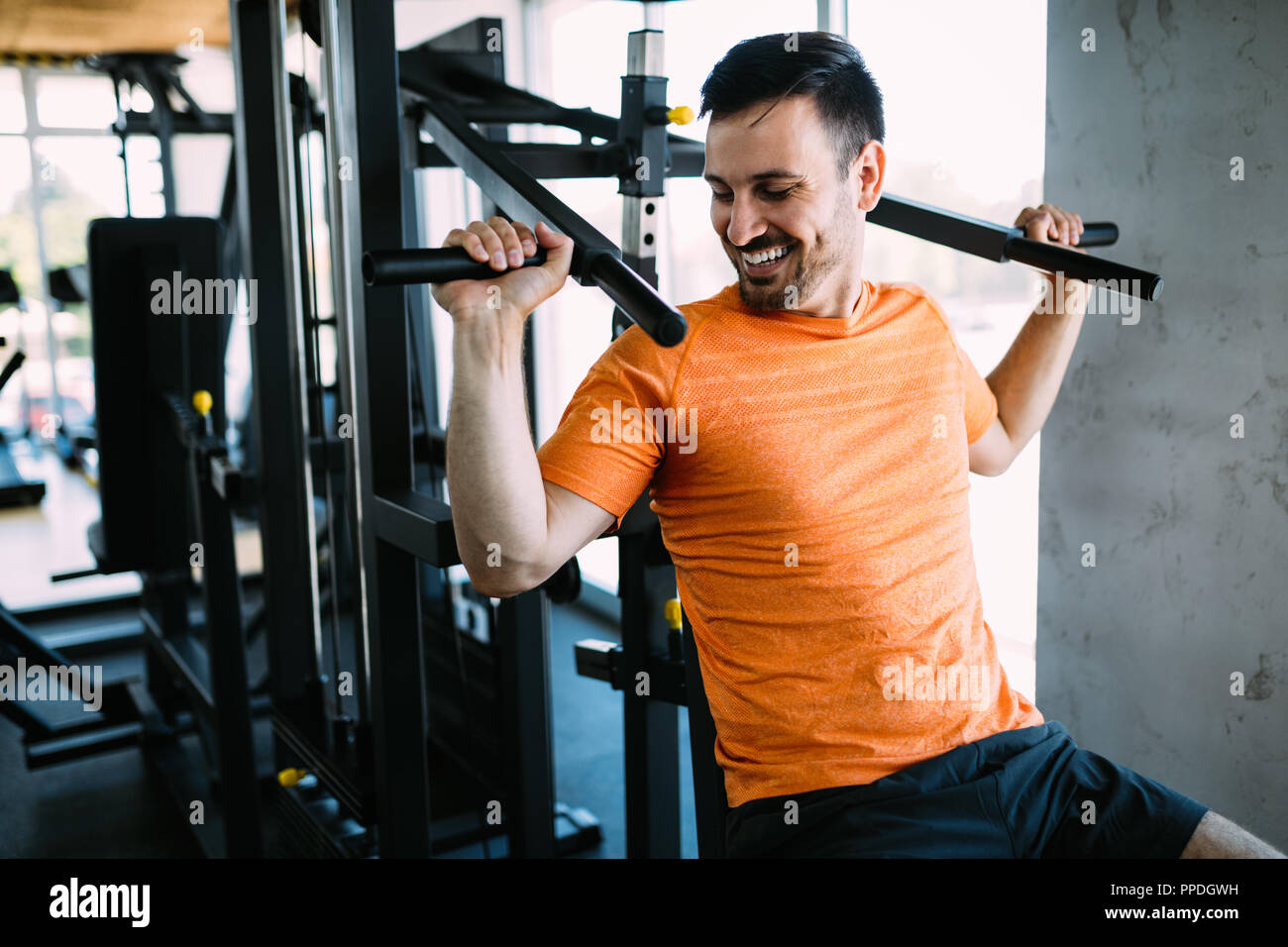 Gym machine training hi-res stock photography and images - Alamy