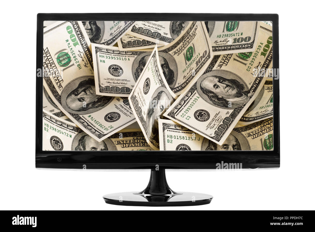computer screen isolated on white Stock Photo - Alamy