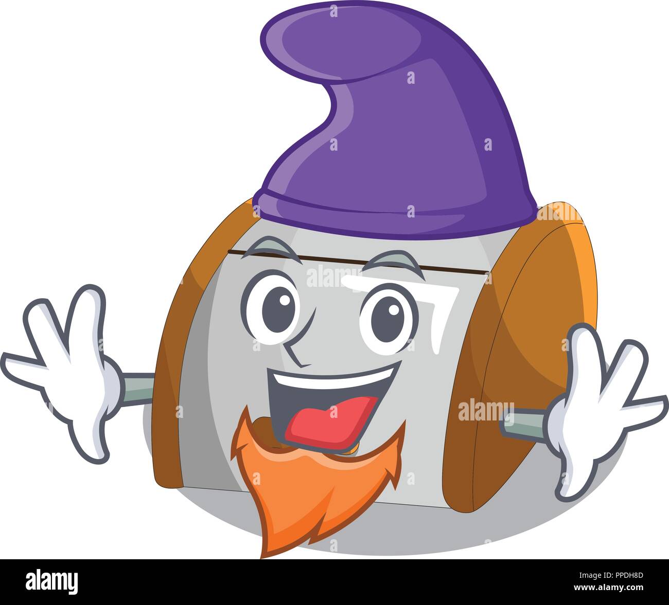 Elf cartoon container bread bin in table Stock Vector Image & Art - Alamy