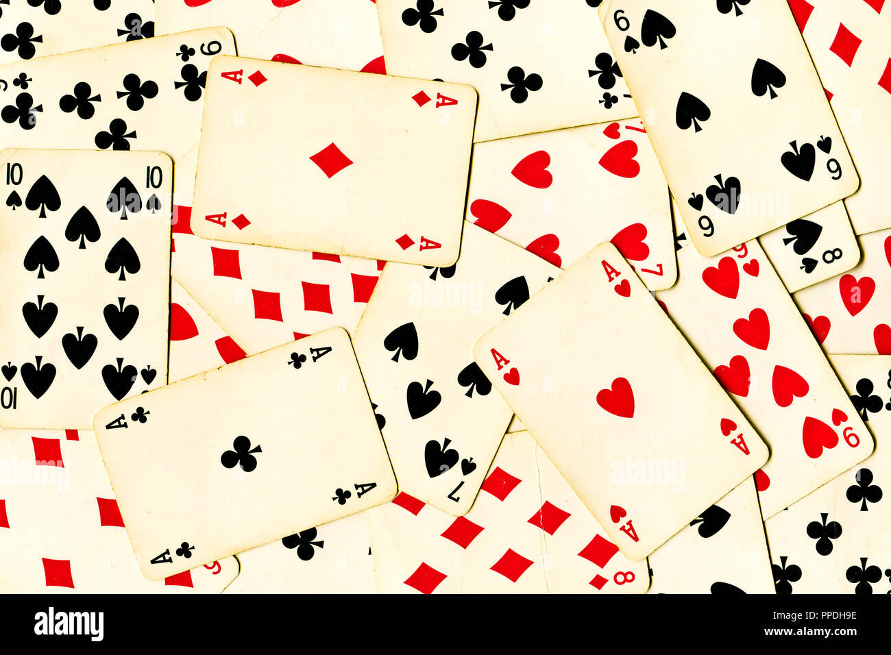 background made of playing cards Stock Photo - Alamy