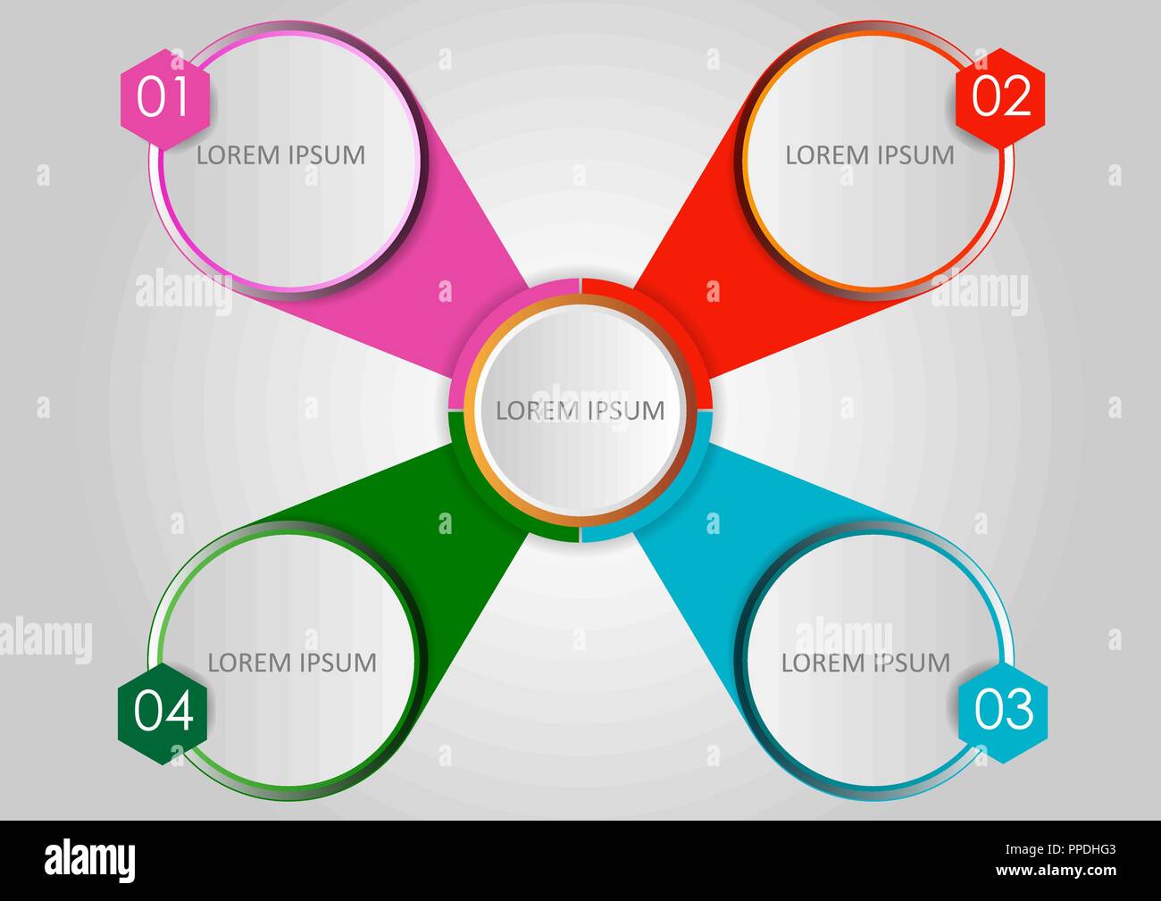 Vector circle infographic Template. presentation and round chart ...