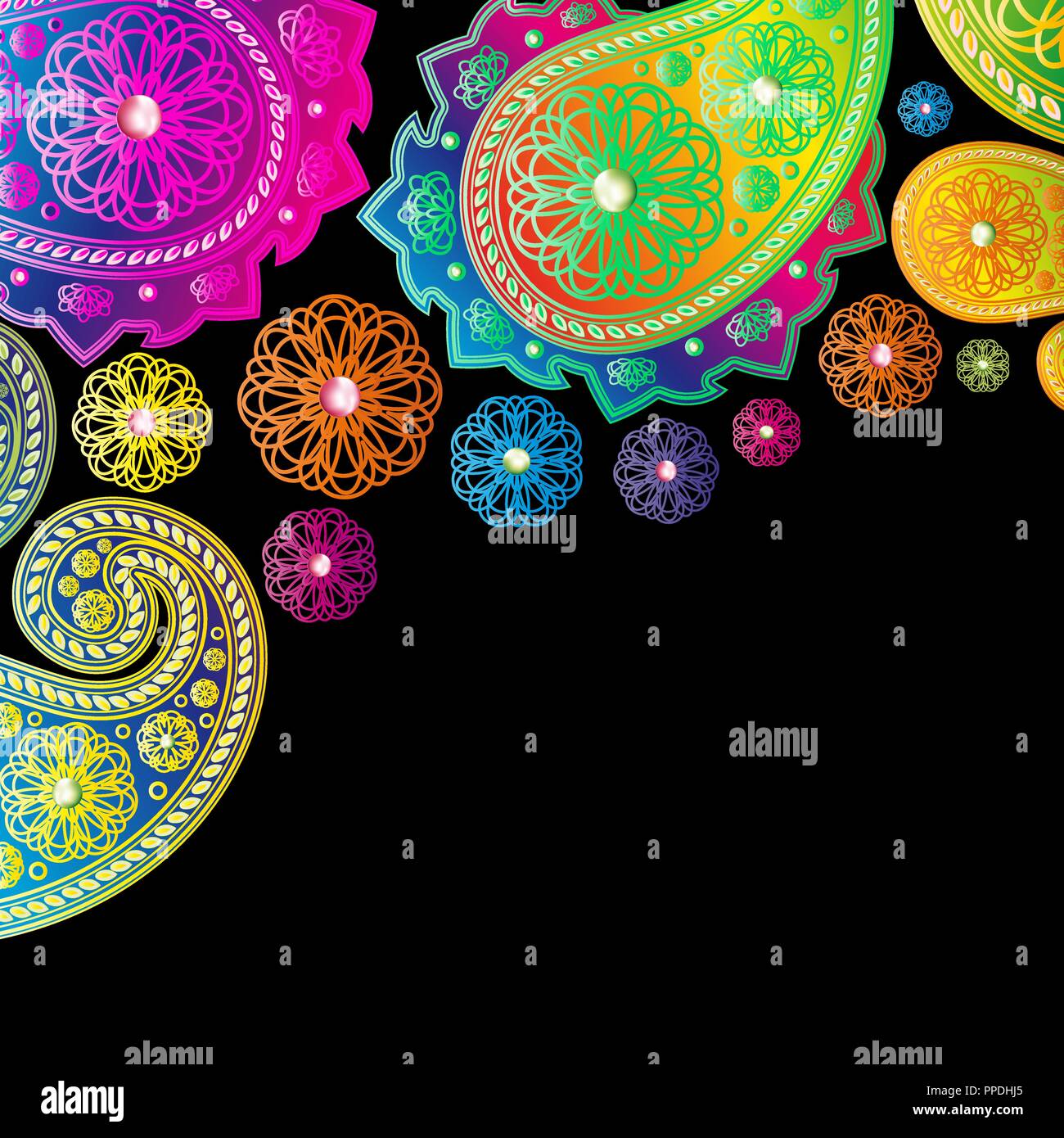 Abstract rainbow background curves Stock Vector Images - Alamy