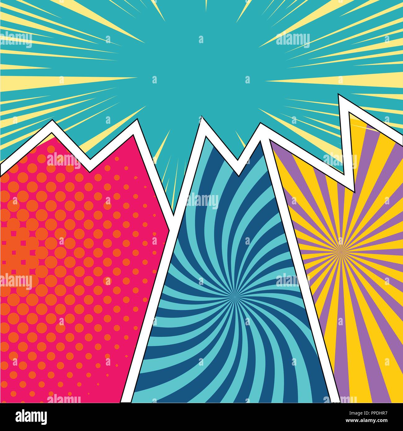 Colored comic pages with halftone effects Stock Vector Image & Art - Alamy