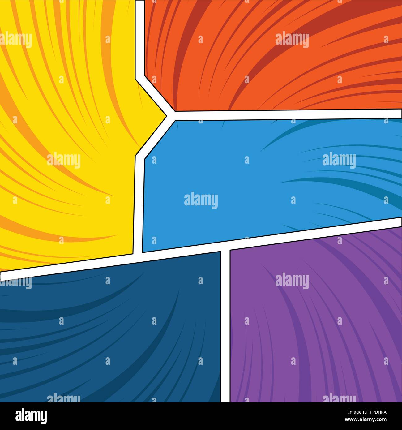 Colored comic pages with halftone effects Stock Vector Image & Art - Alamy