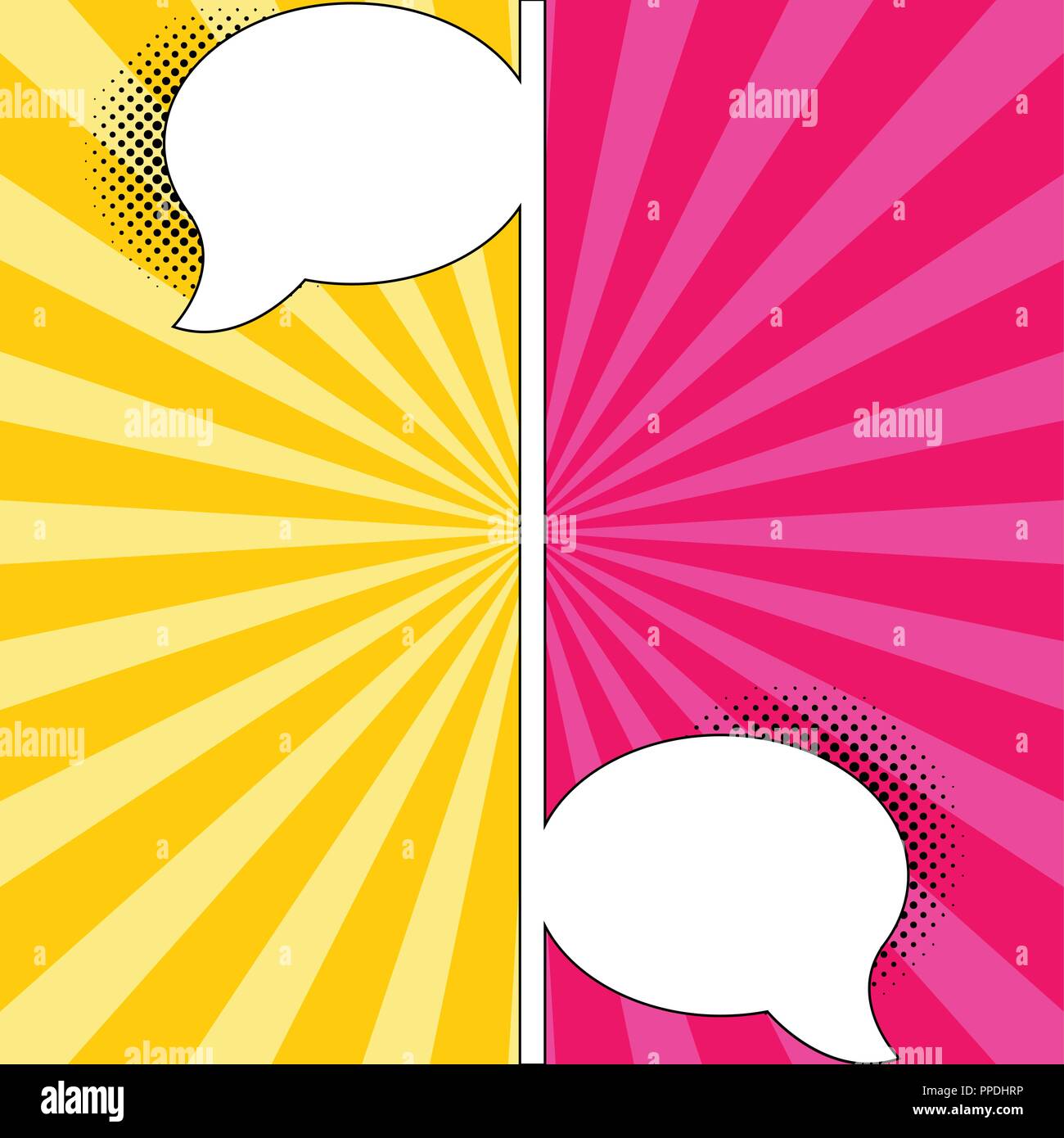 Colored comic pages with halftone effects Stock Vector Image & Art - Alamy