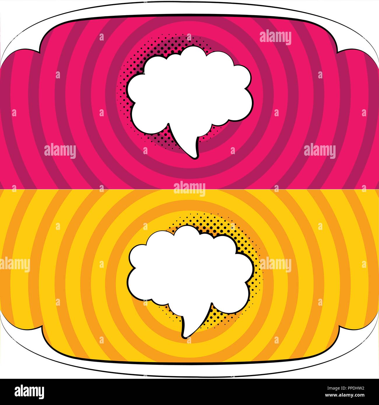 Colored comic pages with halftone effects Stock Vector Image & Art - Alamy