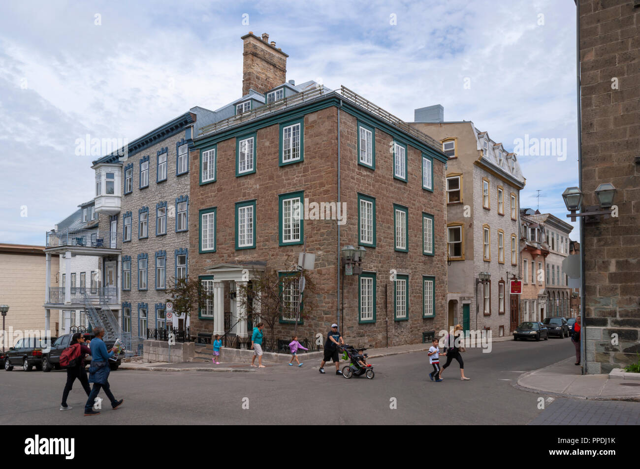 Old québec a historic neighborhood of quebec city canada hi-res stock ...
