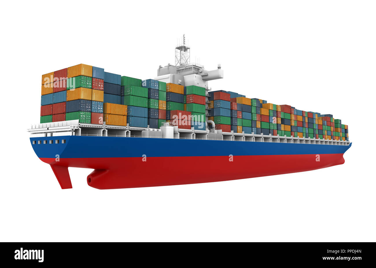 Shipping transport container ship Cut Out Stock Images & Pictures - Alamy