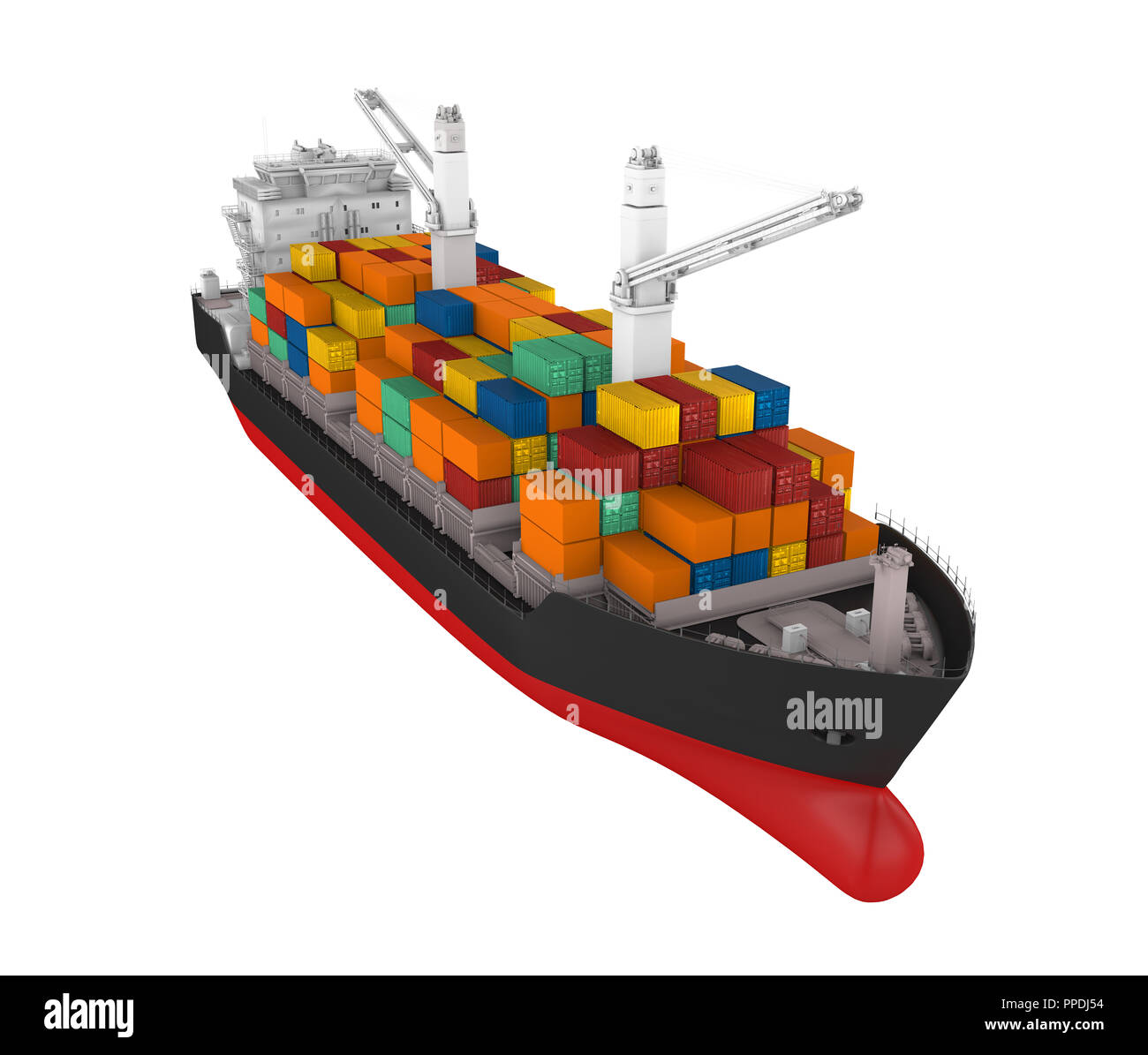 Shipping transport container ship Cut Out Stock Images & Pictures - Alamy