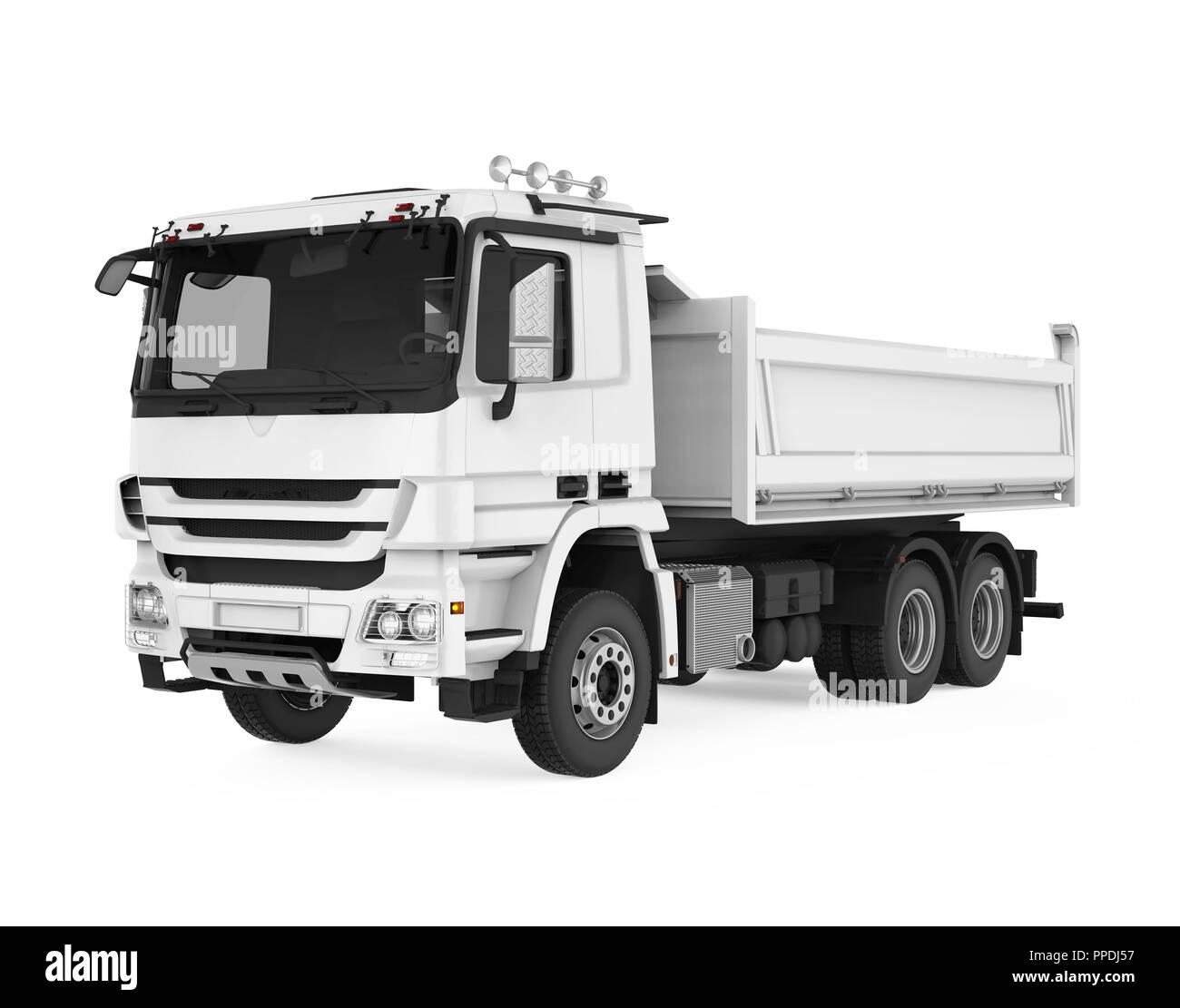 Tipper Dump Truck Isolated Stock Photo - Alamy