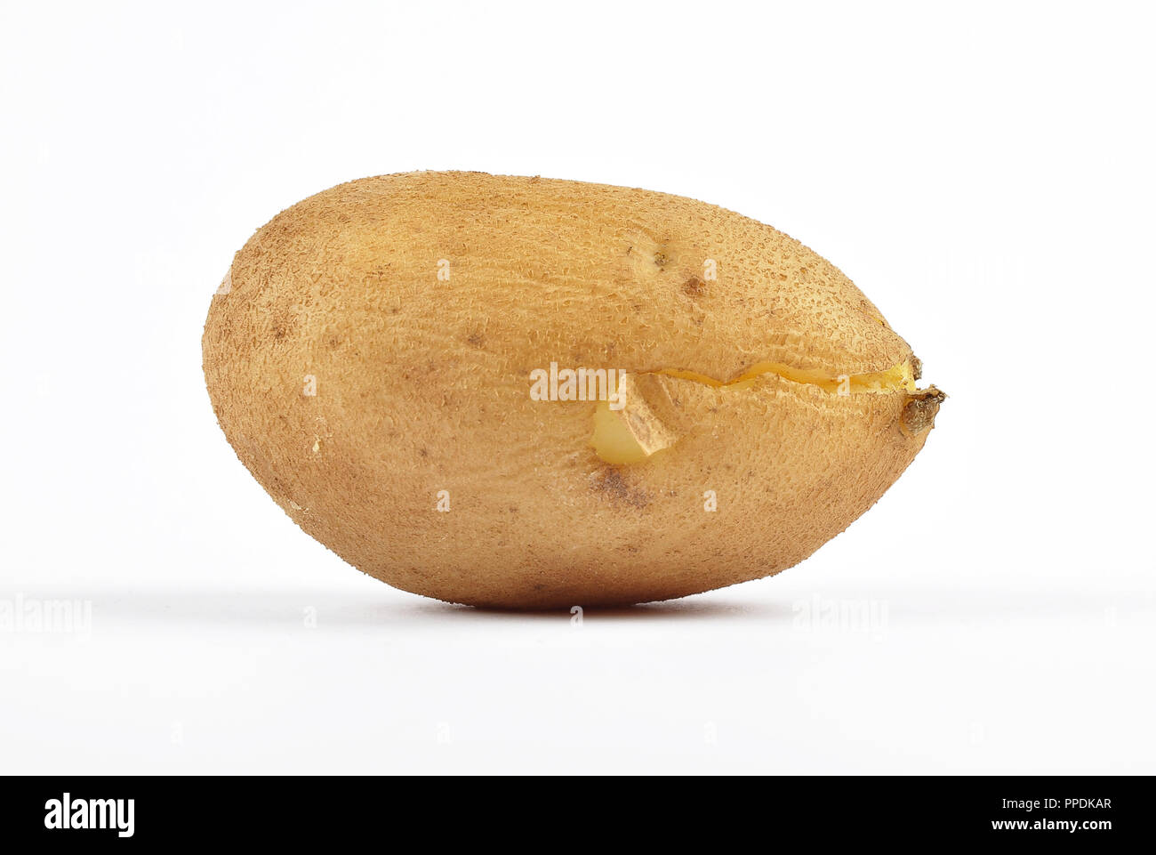 Boiled potato on white background Stock Photo - Alamy