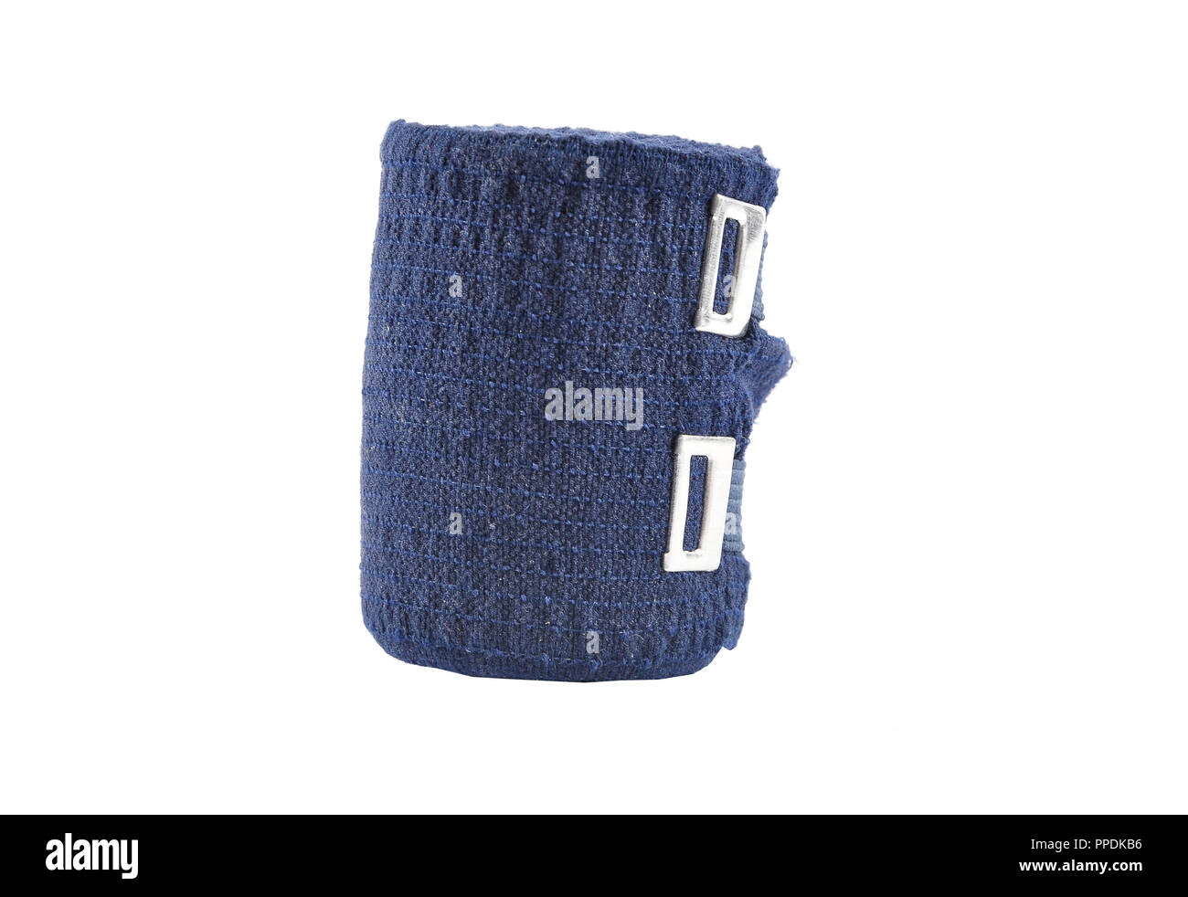 Blue bandage on white background Stock Photo - Alamy