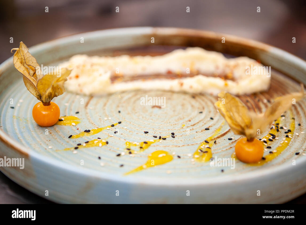 Chef decorating delicious appetizer hi-res stock photography and images ...