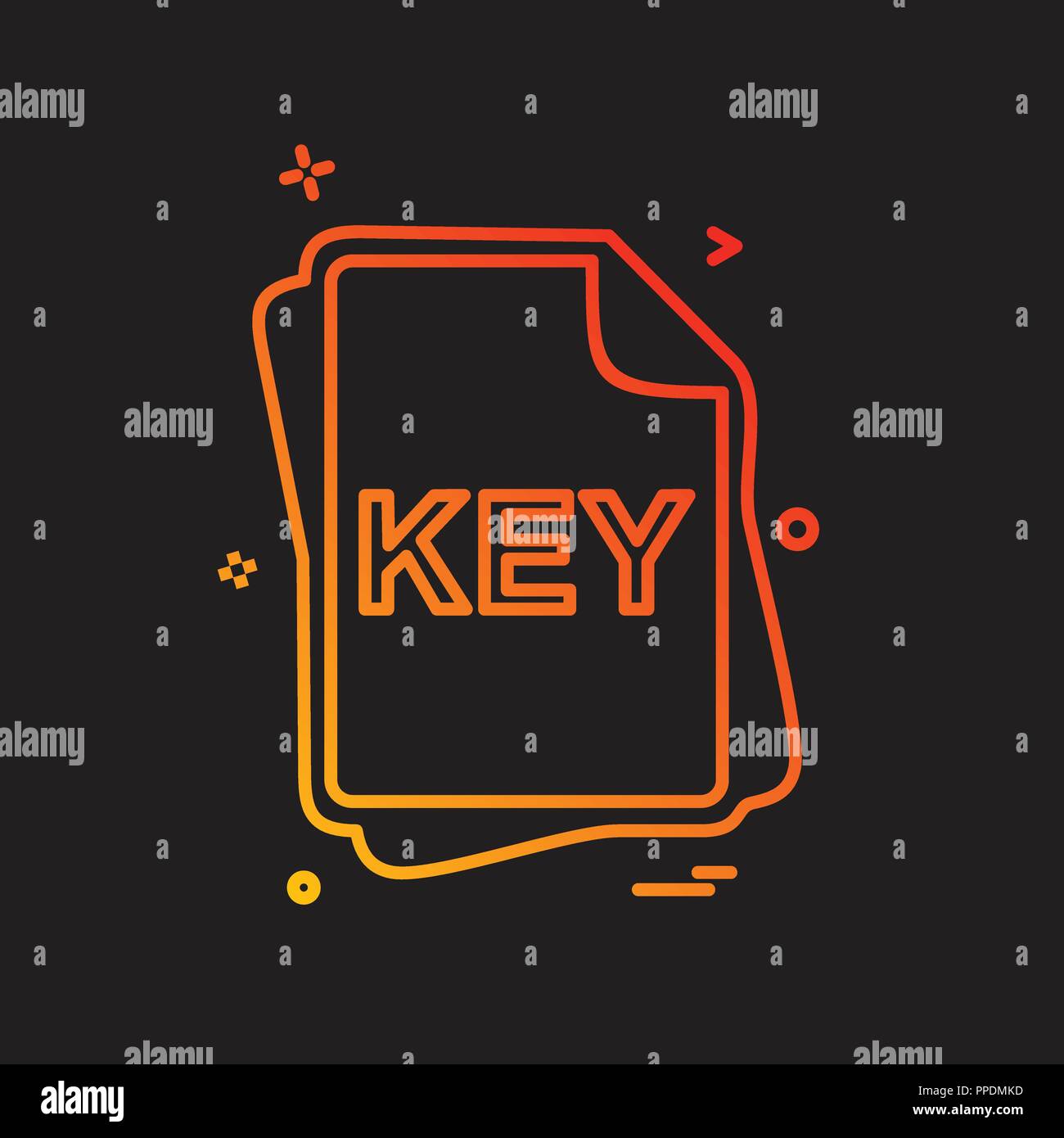 Key file type Stock Vector Images - Alamy
