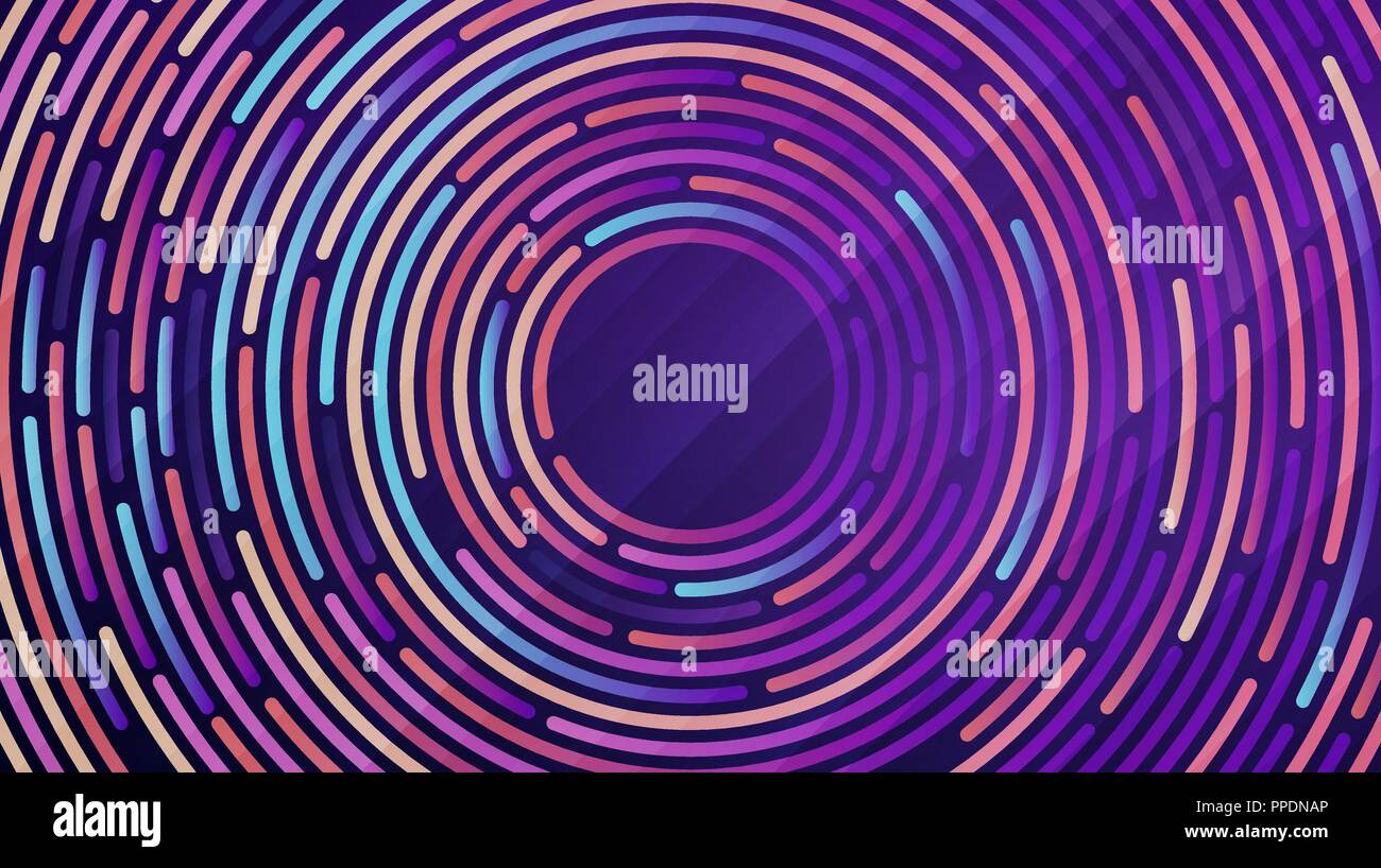 Modern abstract round geometric background. Vector illustration of ...