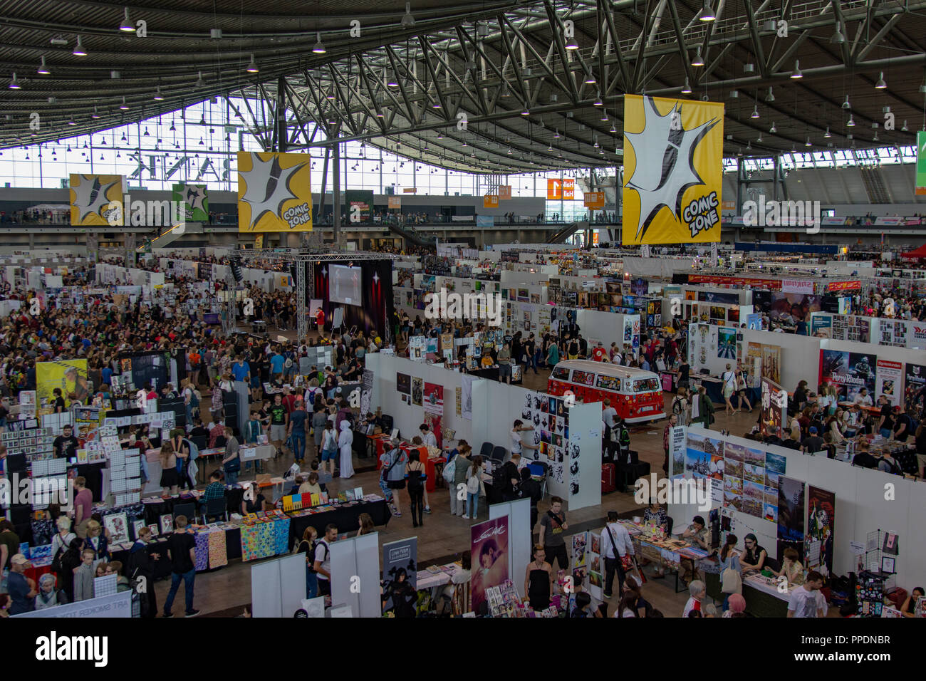 STUTTGART, GERMANY - JUN 30th 2018: Comic Con Germany Stuttgart, View ...