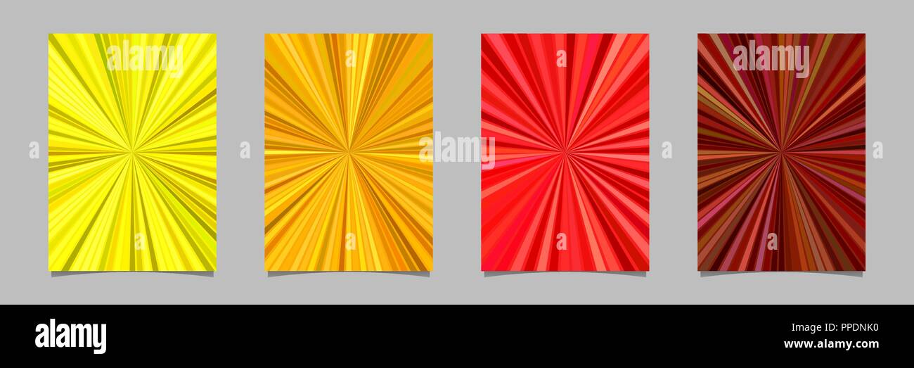 Hypnotic abstract ray burst stripe flyer background template set ... Hypnotic abstract ray burst stripe flyer background template set ...