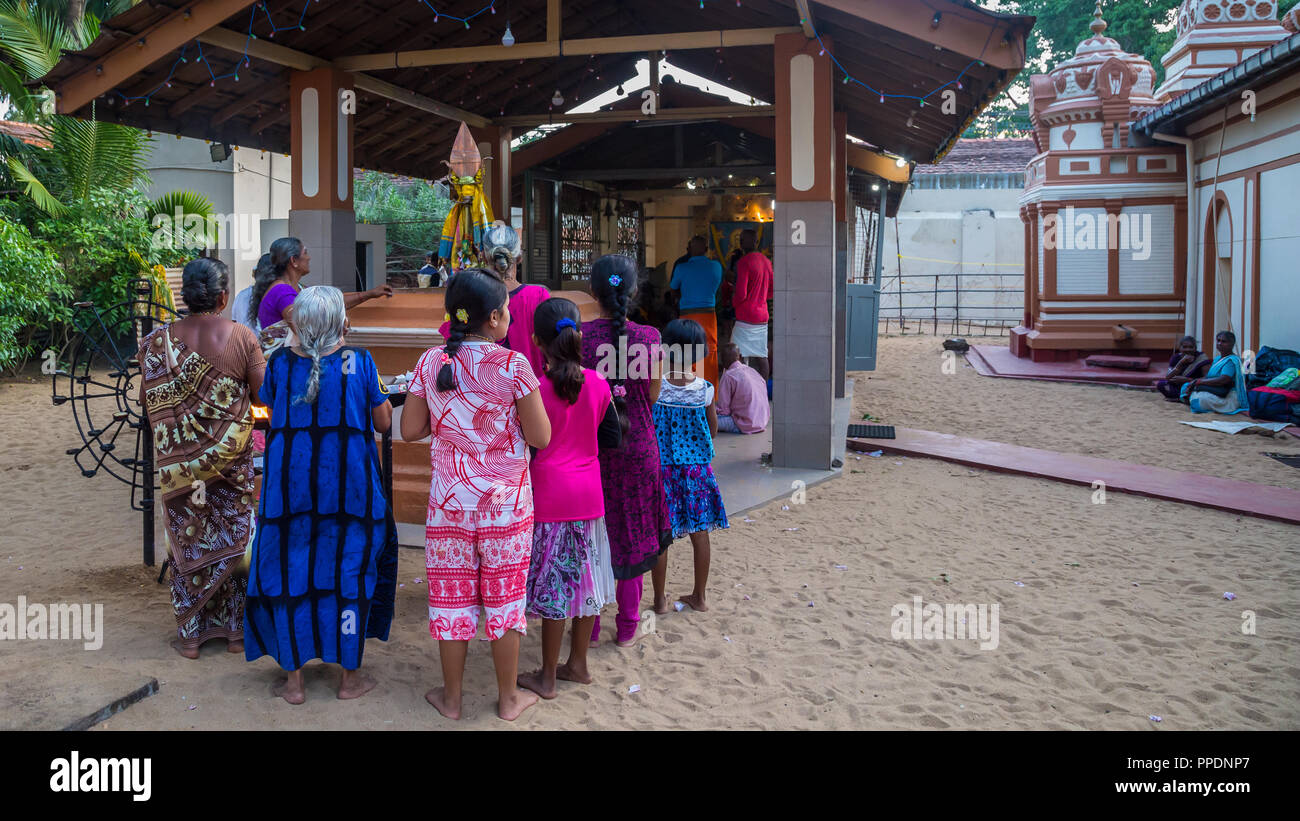 Bandarawela Sri Lanka August 02 2017 - HIndu pelgrims during a ...