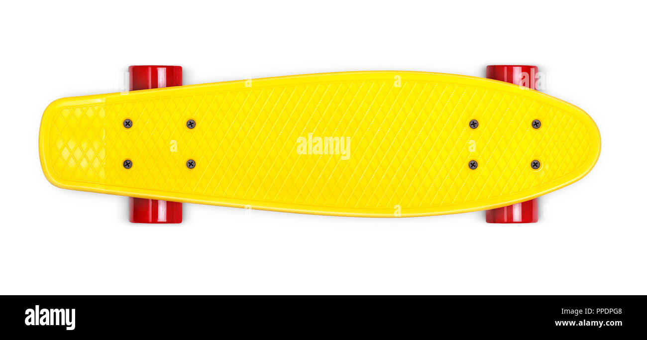 White Penny Board With Red Wheels