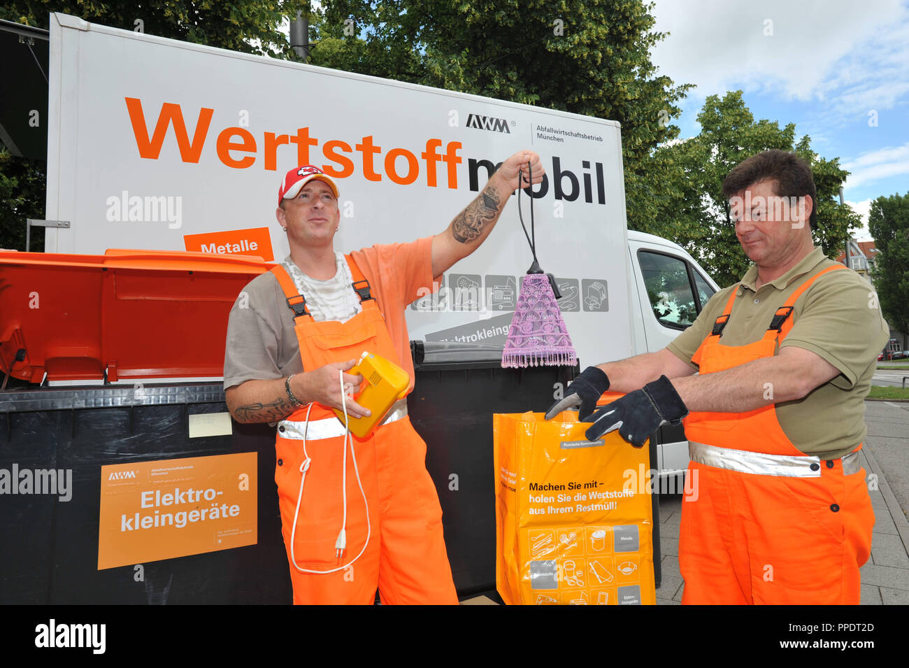 The Wertstoffmobil (recycling truck) of the Waste Management ...