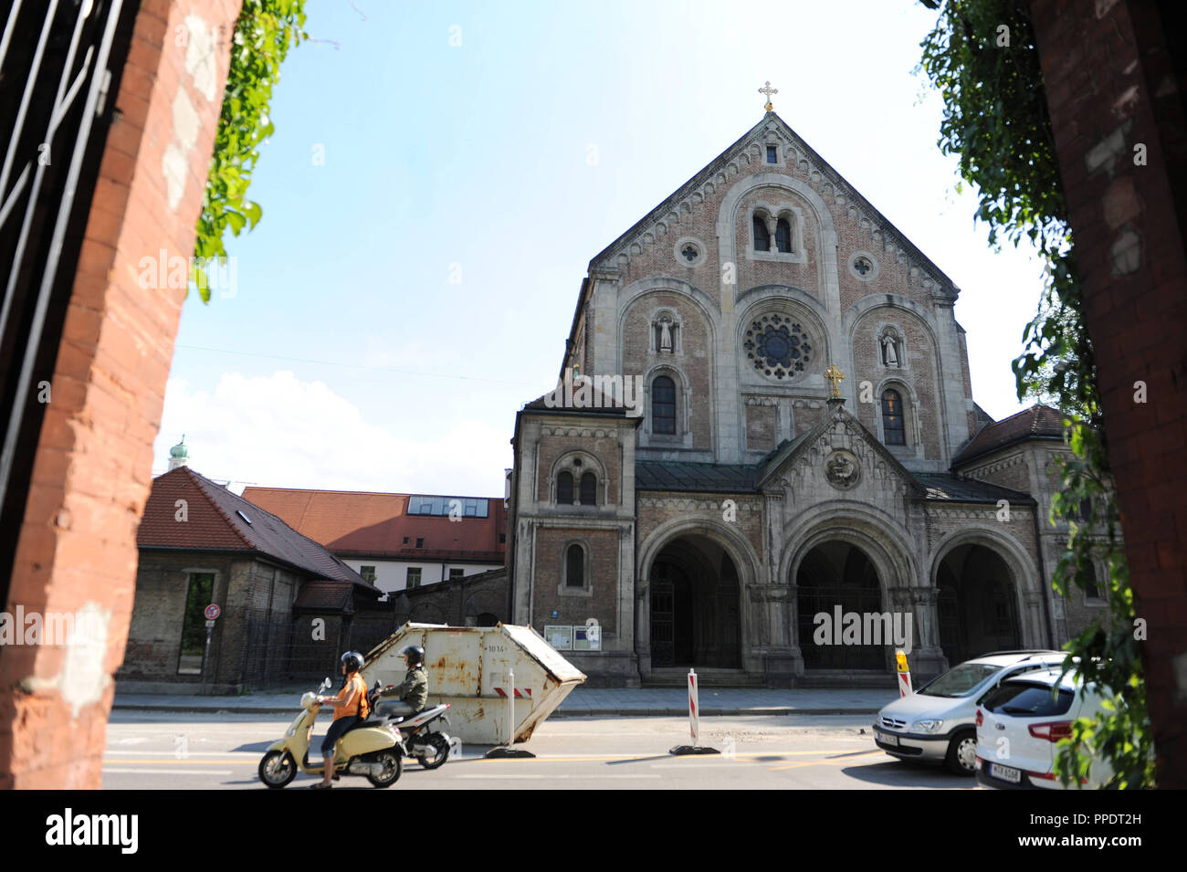 Building of the Capuchin monastery of St. Anton Stock Photo - Alamy