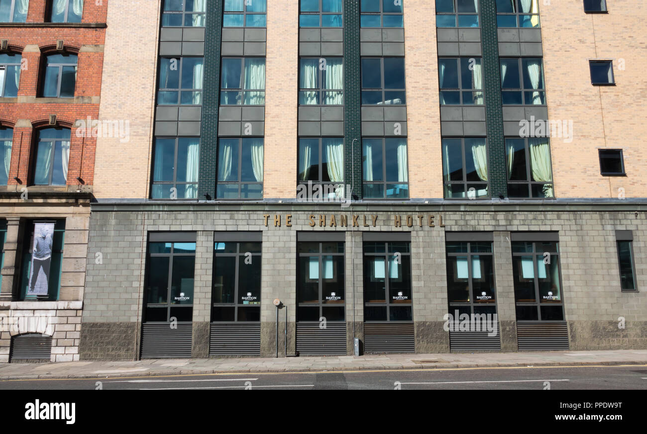 Facade of the Shankly Hotel, a luxury Bill Shankly Themed hotel on ...
